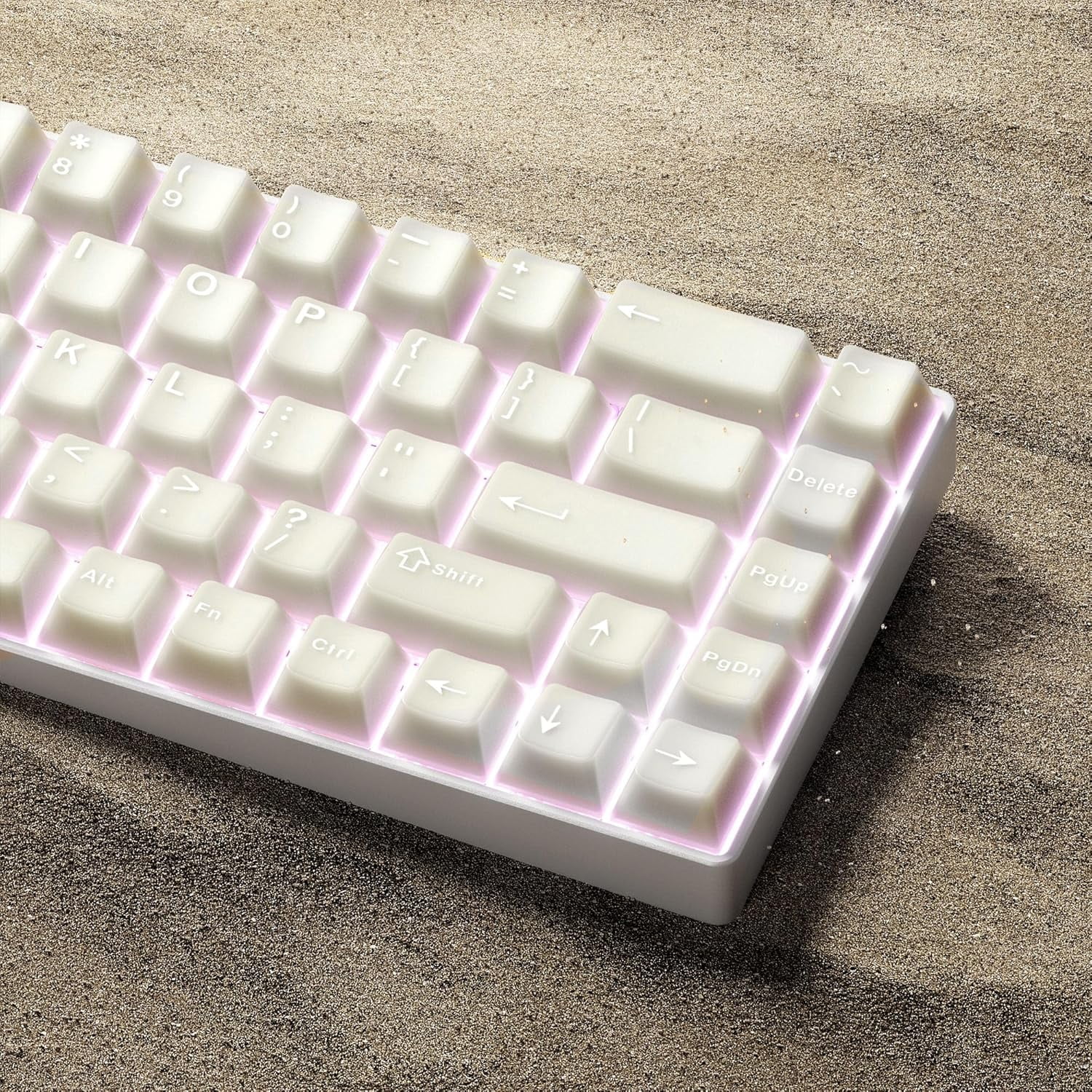 YTGRF-XVX White Jade Keycaps, Double Shot PBT Keycap Set with Cherry ...