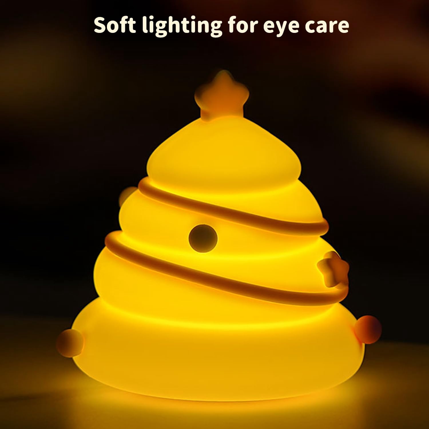 YTGRF-Xmas Tree Night Light, Cute LED Lamp, Silicone Dimmable Nursery ...