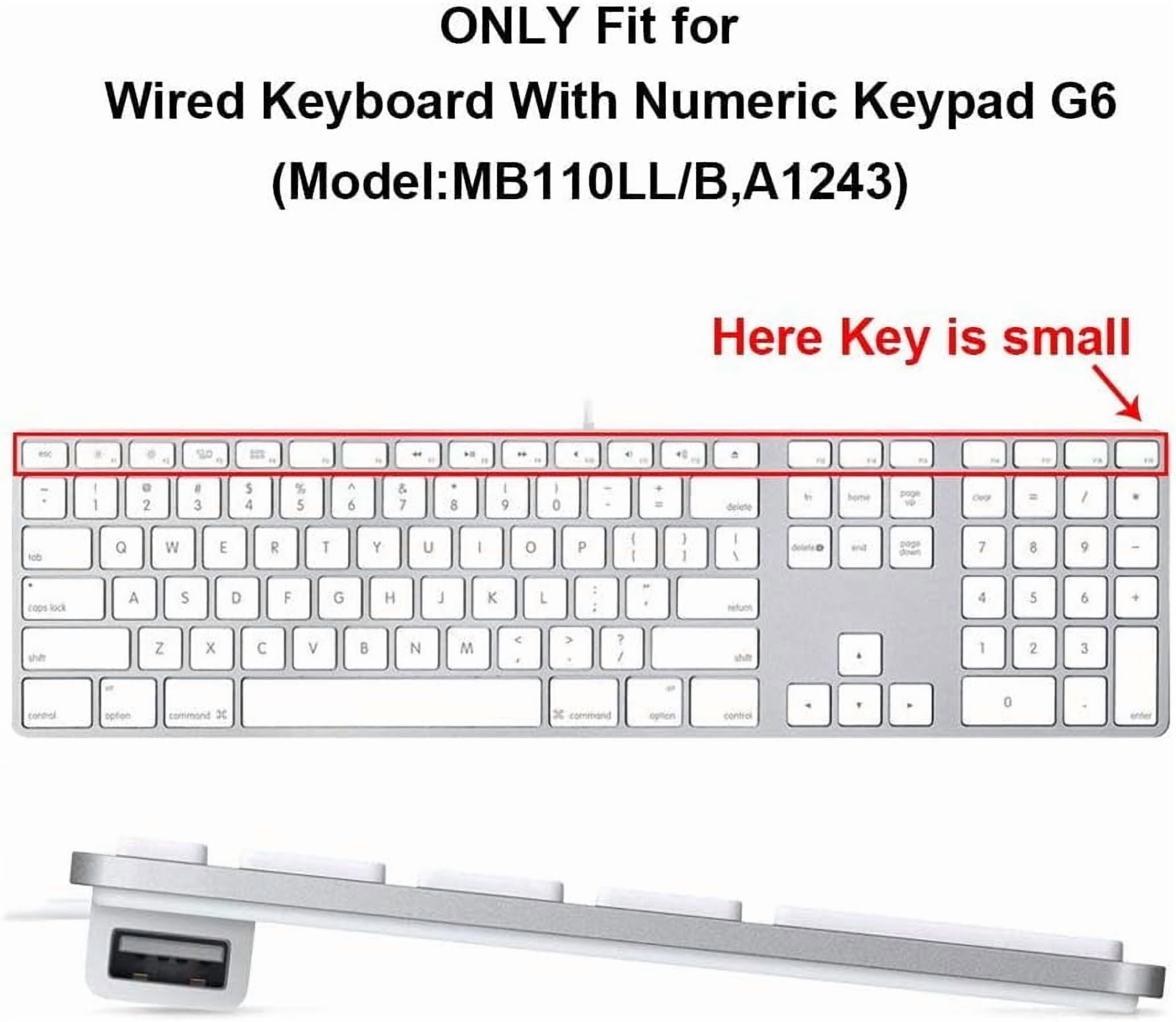 YTGRF-for iMac G6 MB110LL/B MB110LL/A A1243 Keyboard with Numeric ...