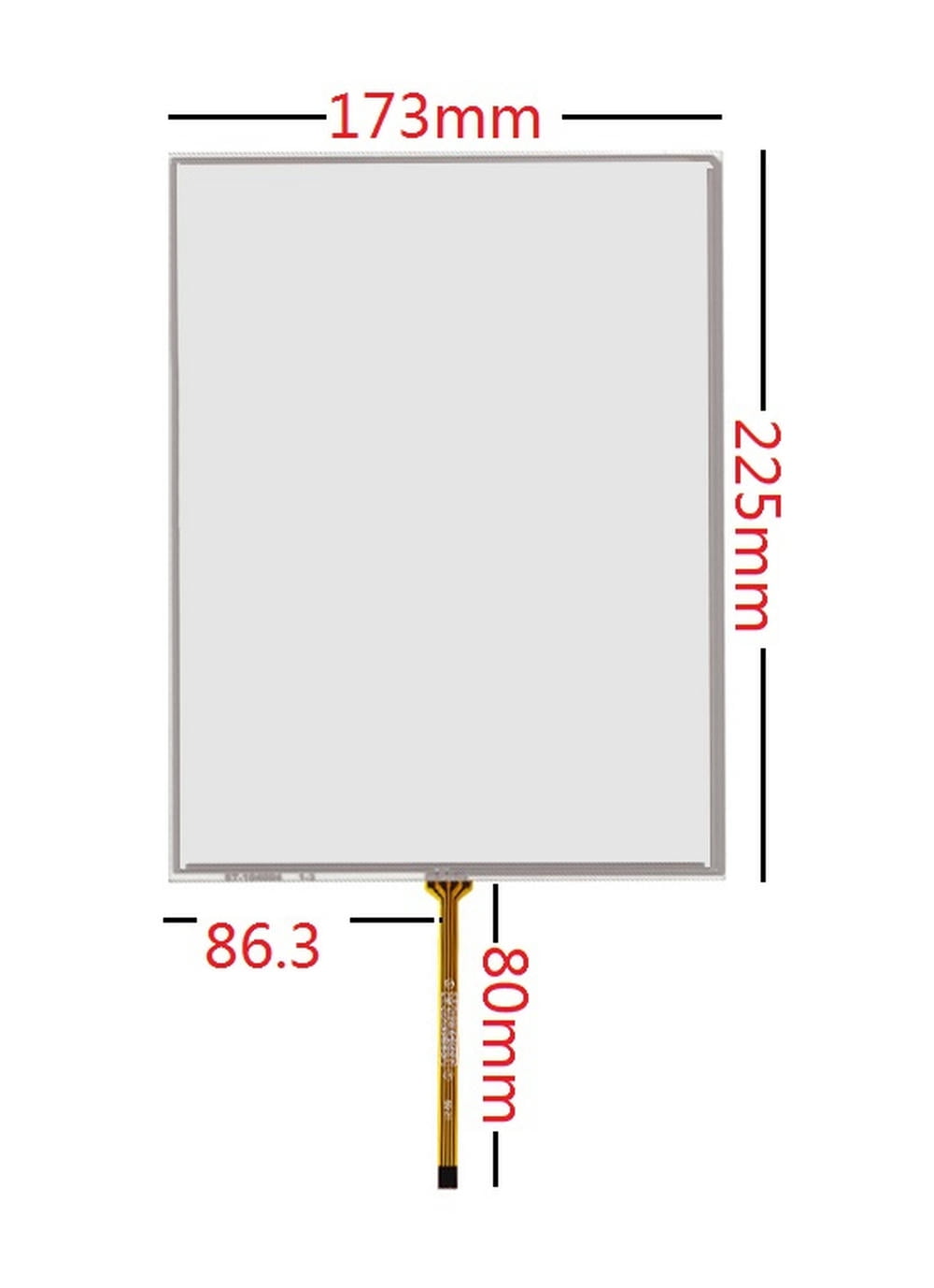10.4 inch touch screen four-wire industrial equipment display medical ...