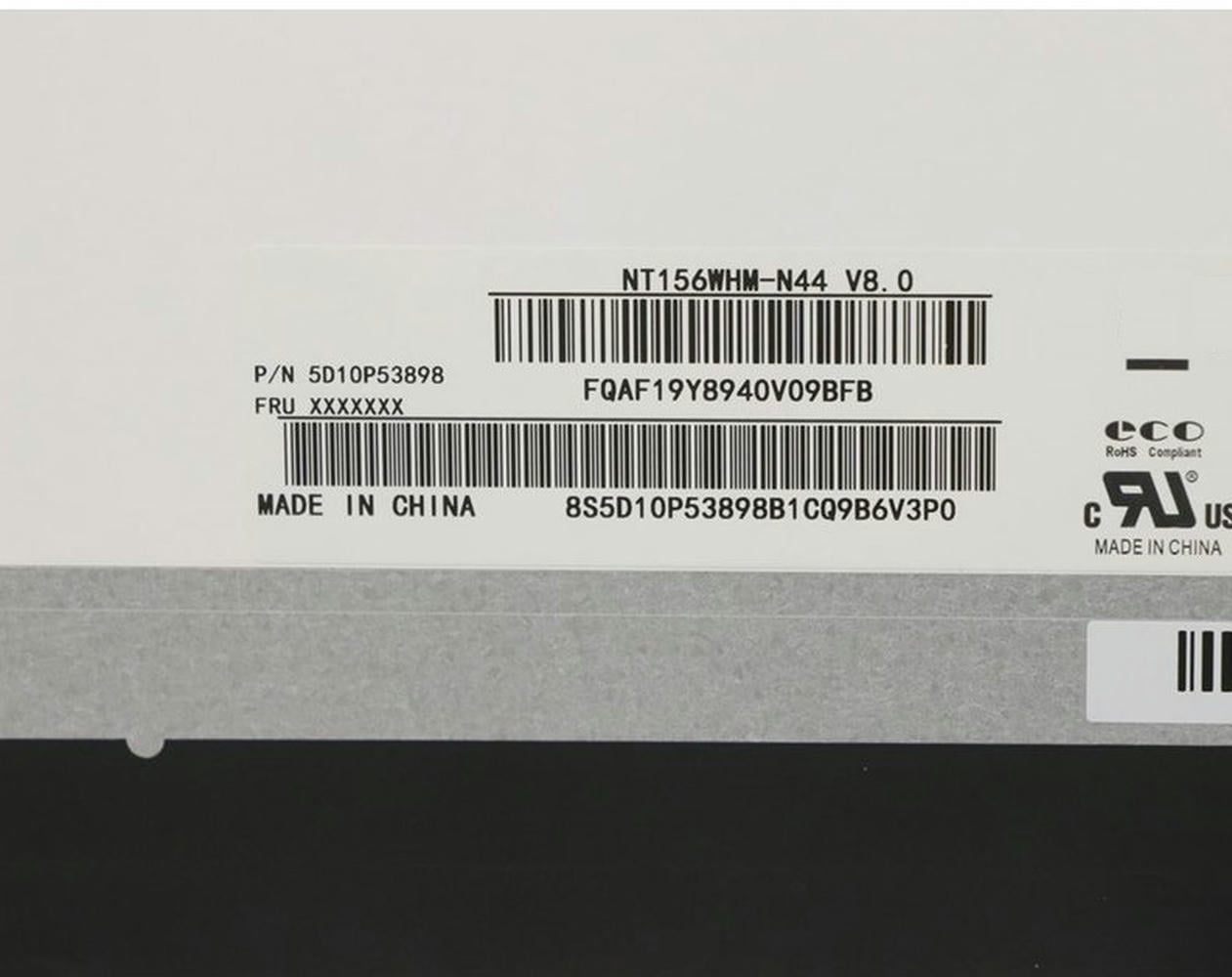 NT156WHM-N44 V8.0 N156BGA-EA2B156XTN08.0 Narrow side Panel 1366 * 768 ...