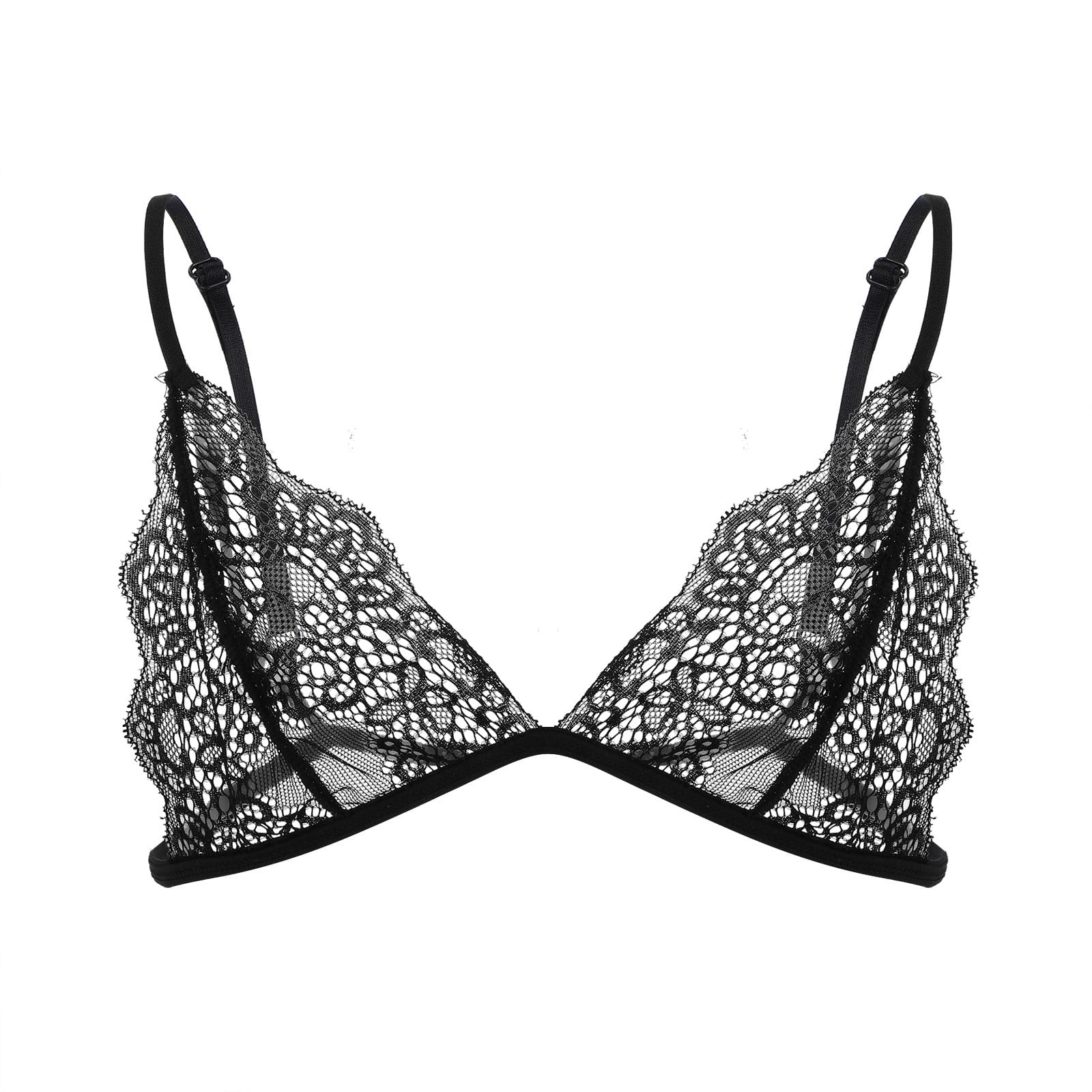 Ytianh Lingerie Push Up Womens Sexy Thin Shoulder Straps Lace Lace