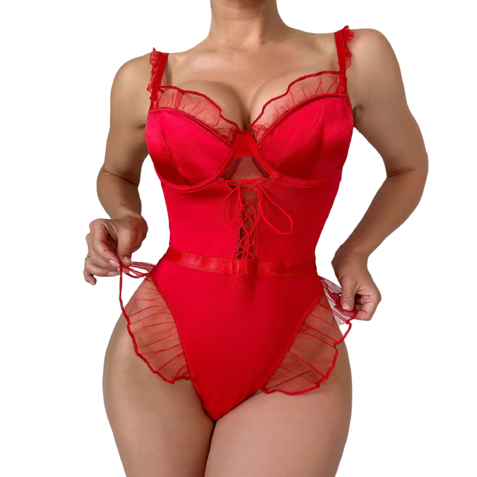 Ytianh Sexy Plus Size Lingerie Womens Lingerie Bodysuit Sexy Body