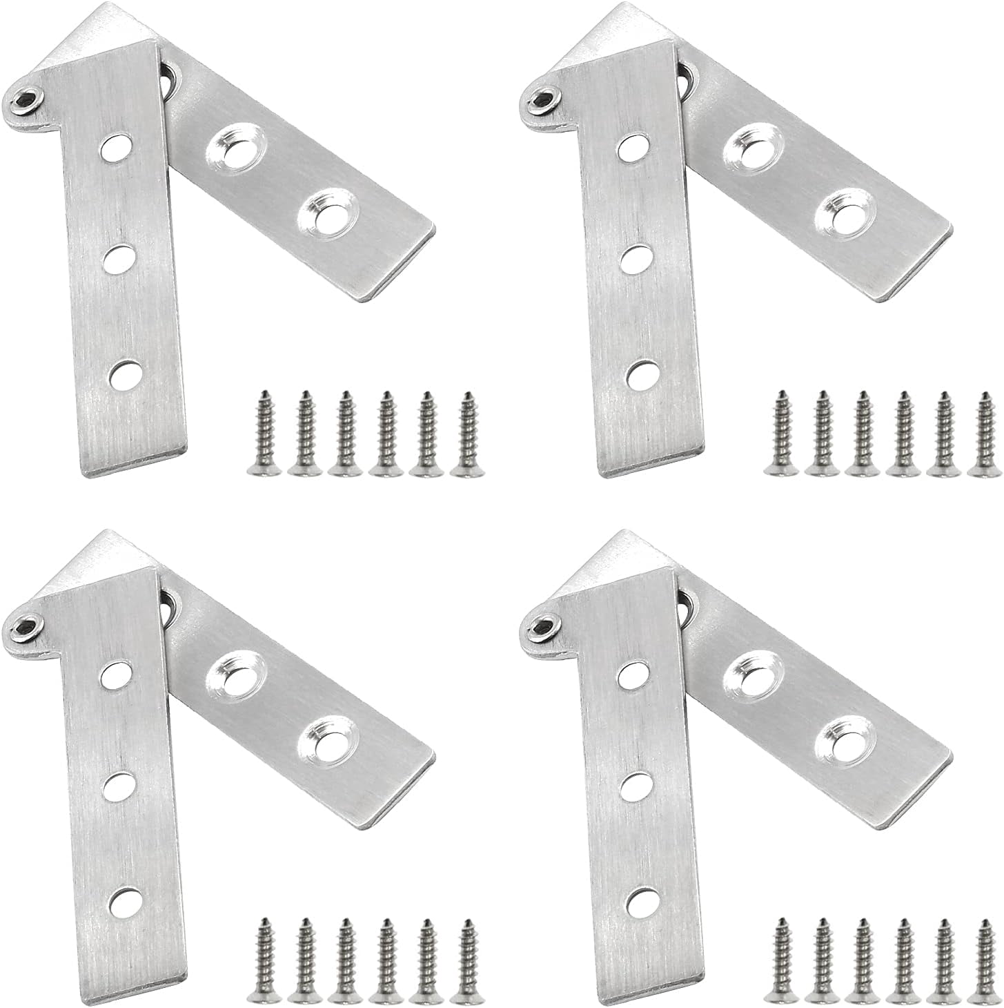 YTRFGH-4Pcs 2.5 Inch 360 Degree Rotatable Door Pivot Hinges, Stainless ...