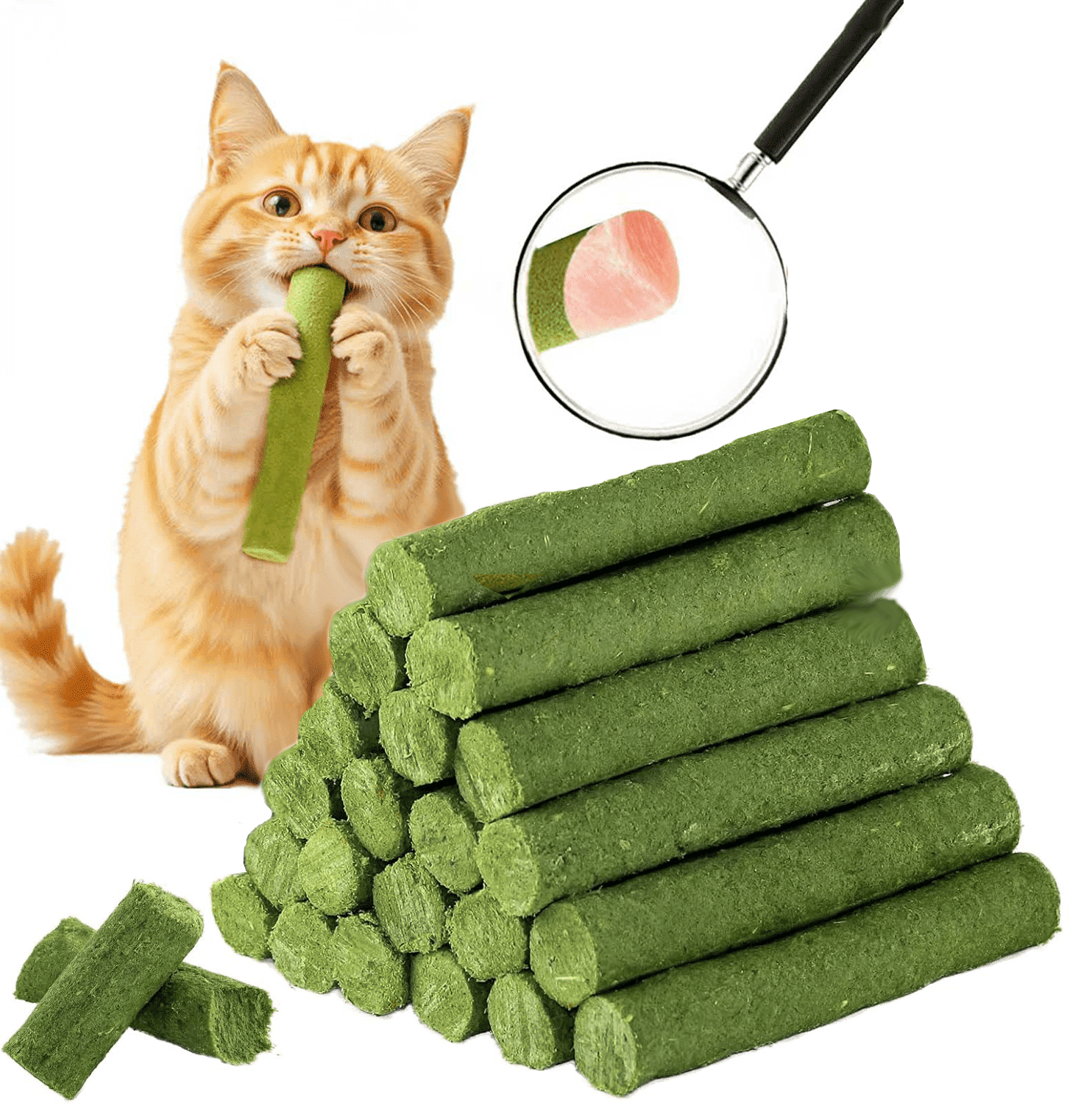 YTSKJ 100g/3.5oz Cat Grass Teething Stick Cat Chew Toy for Teeth ...