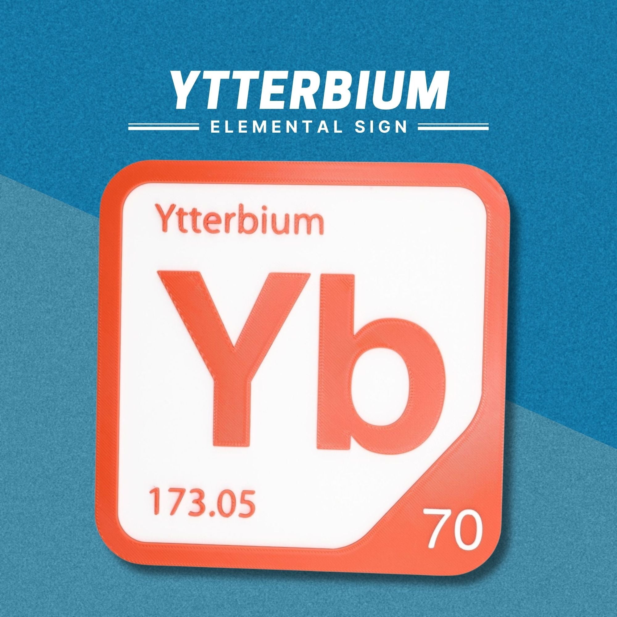 YTTERBIUM Periodic Table Tile – Educational Wall Art for Science Lovers ...