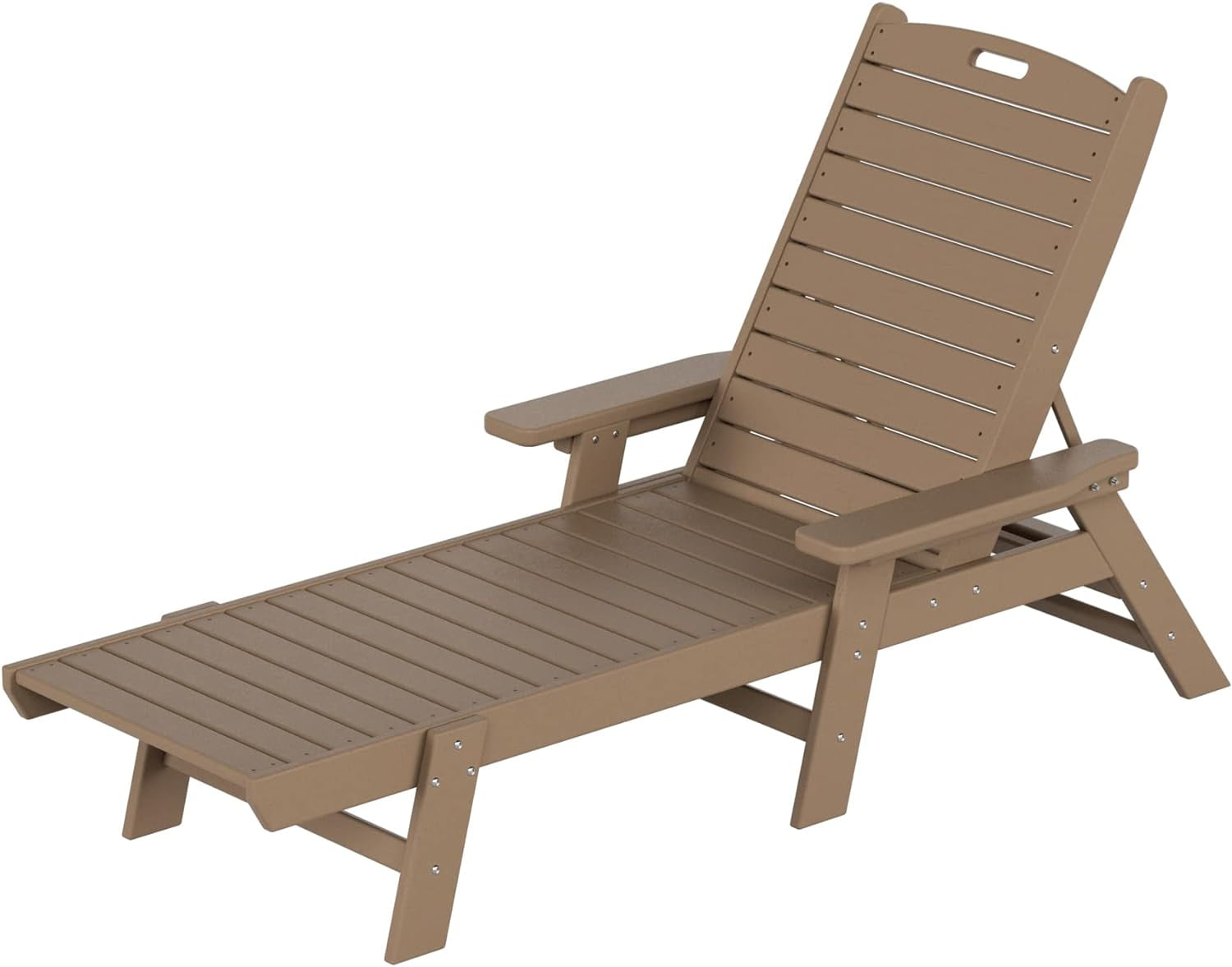 YTVHUB Malibu Chaise Lounge Outdoor All Weather Poly Lumber Patio Pool ...
