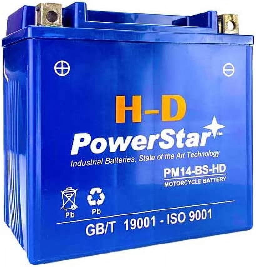 YTX14 BS ATV Battery High Performance - Maintenance Free - Sealed AGM ...