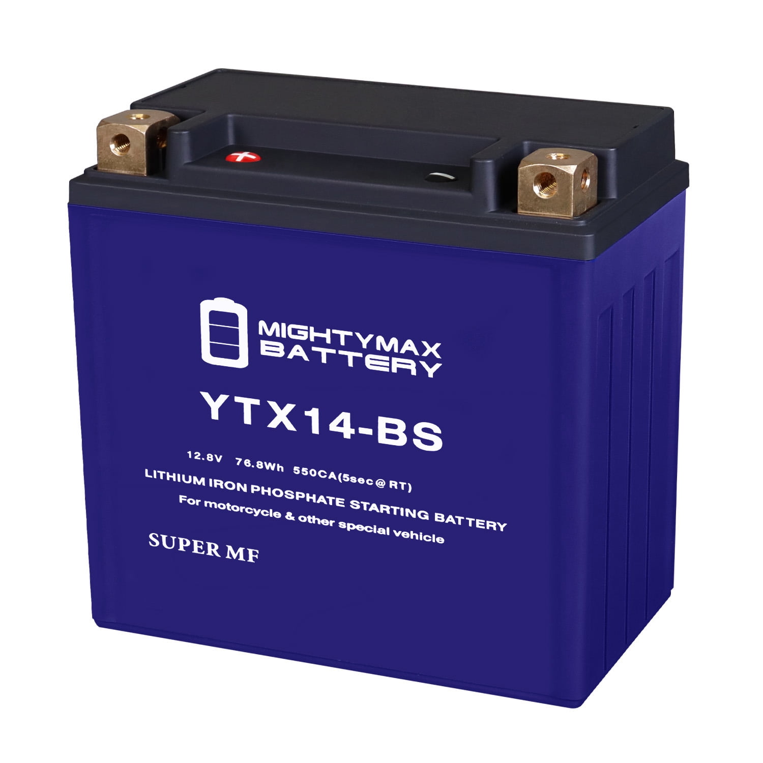 YTX14-BS Lithium Replacement Battery Compatible with Buell XB12XT ...