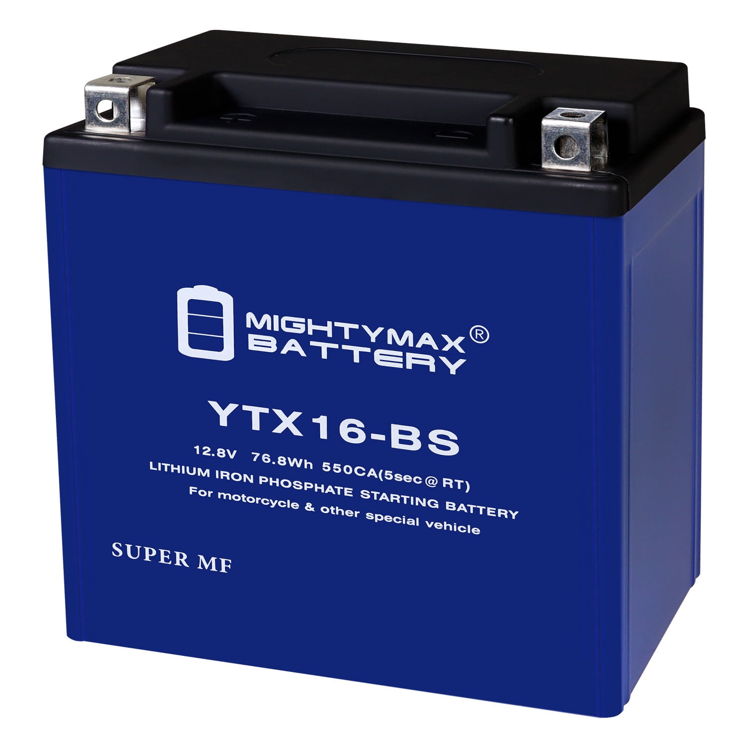 YTX16-BS Lithium Replacement Battery compatible with Kawasaki VN1500-D ...