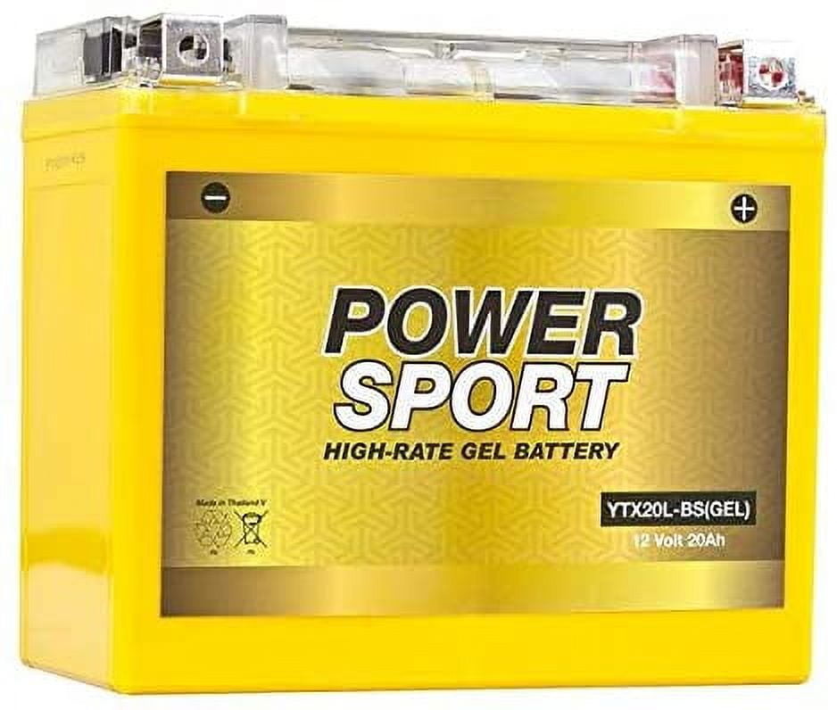 YTX20L-BS(GEL) 12V20AH Motorcycle Battery Replaces Yuasa YTX20L-BS ...