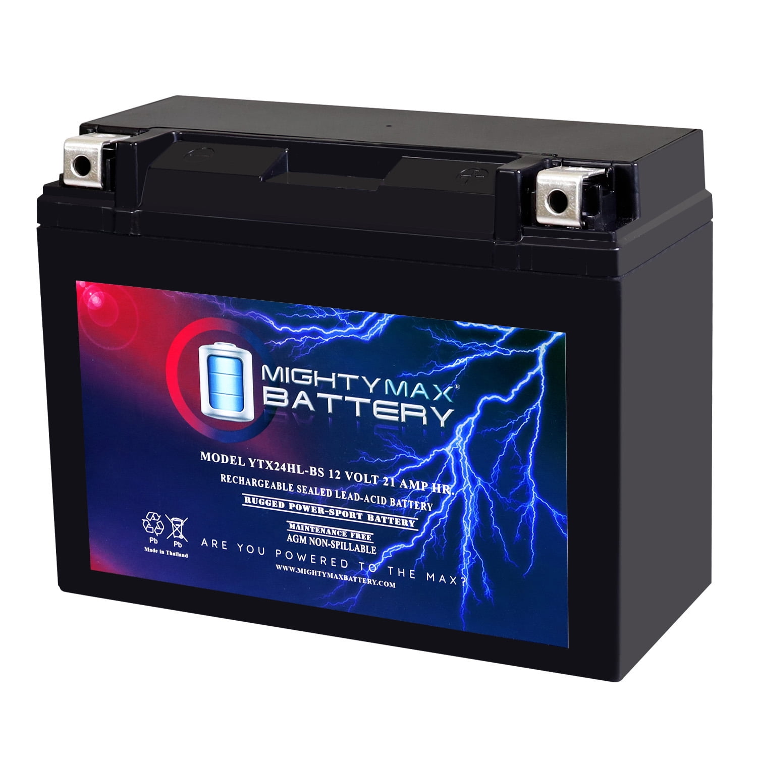 YTX24HL-BS Battery for Harley FLHTCUI Ultra Classic 1995-1996 - Walmart.com