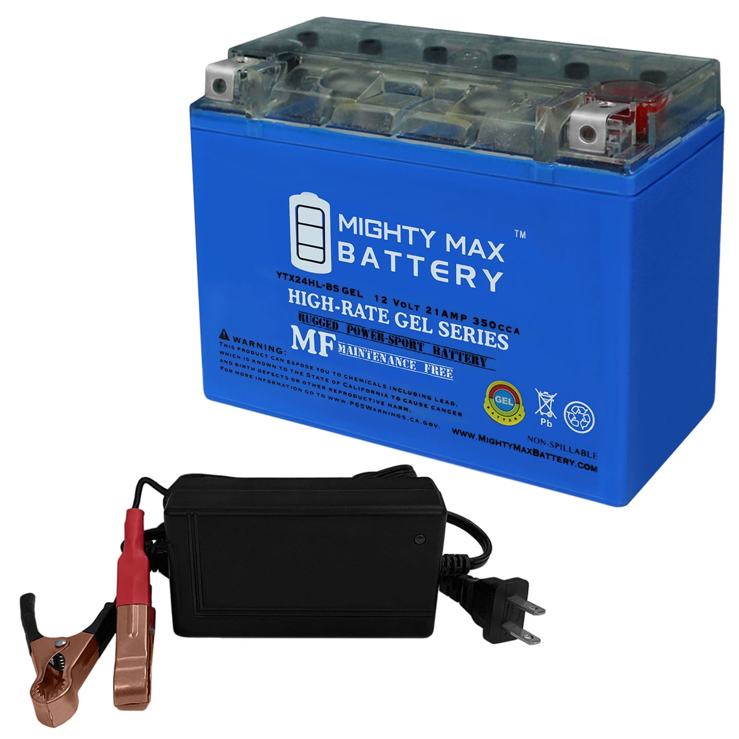 YTX24HL-BSGEL Replacement Battery Compatible with BRP 1330 Spyder (RT ...