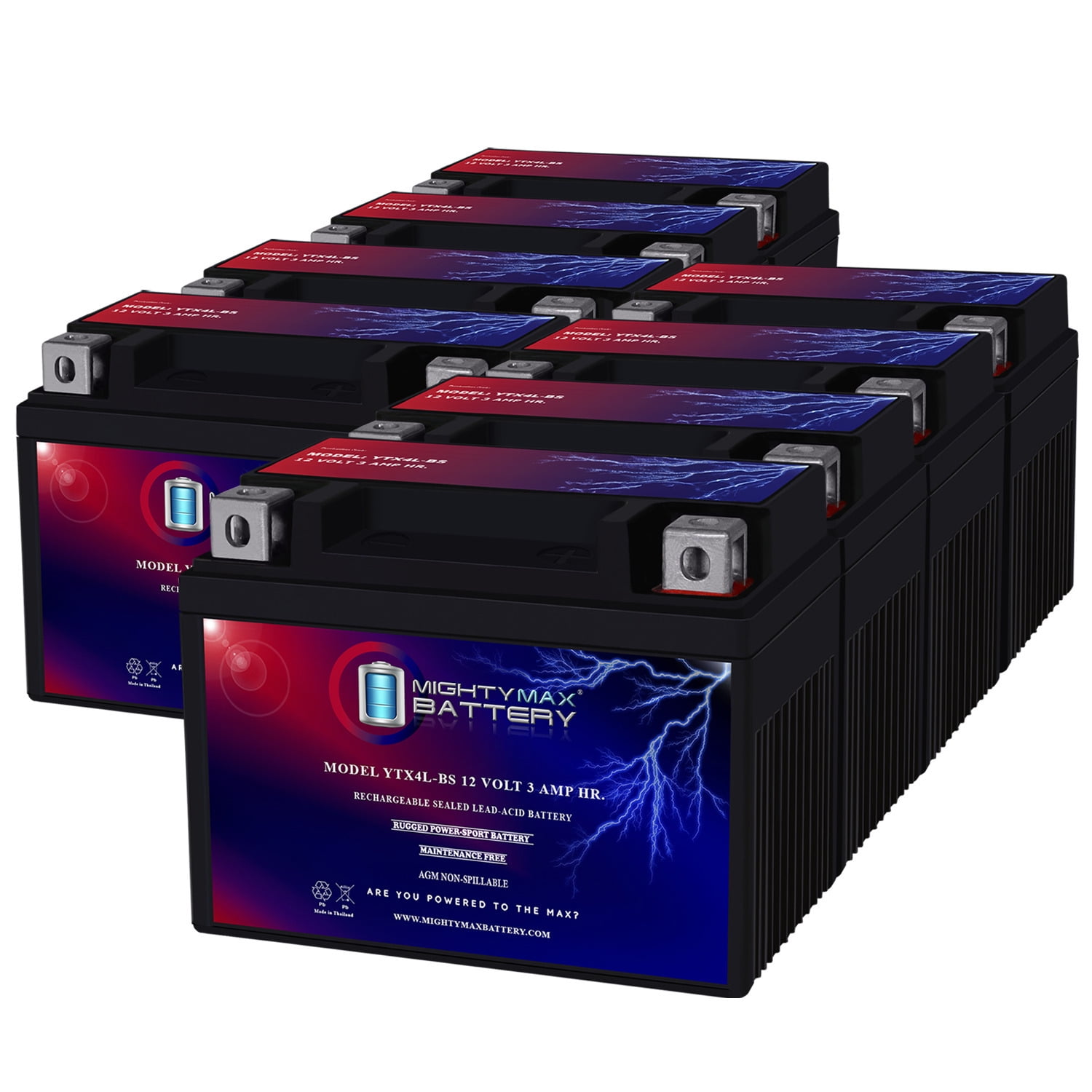 YTX4L-BS 12V 3Ah Replacement Battery compatible with KTM 530 EXC ...