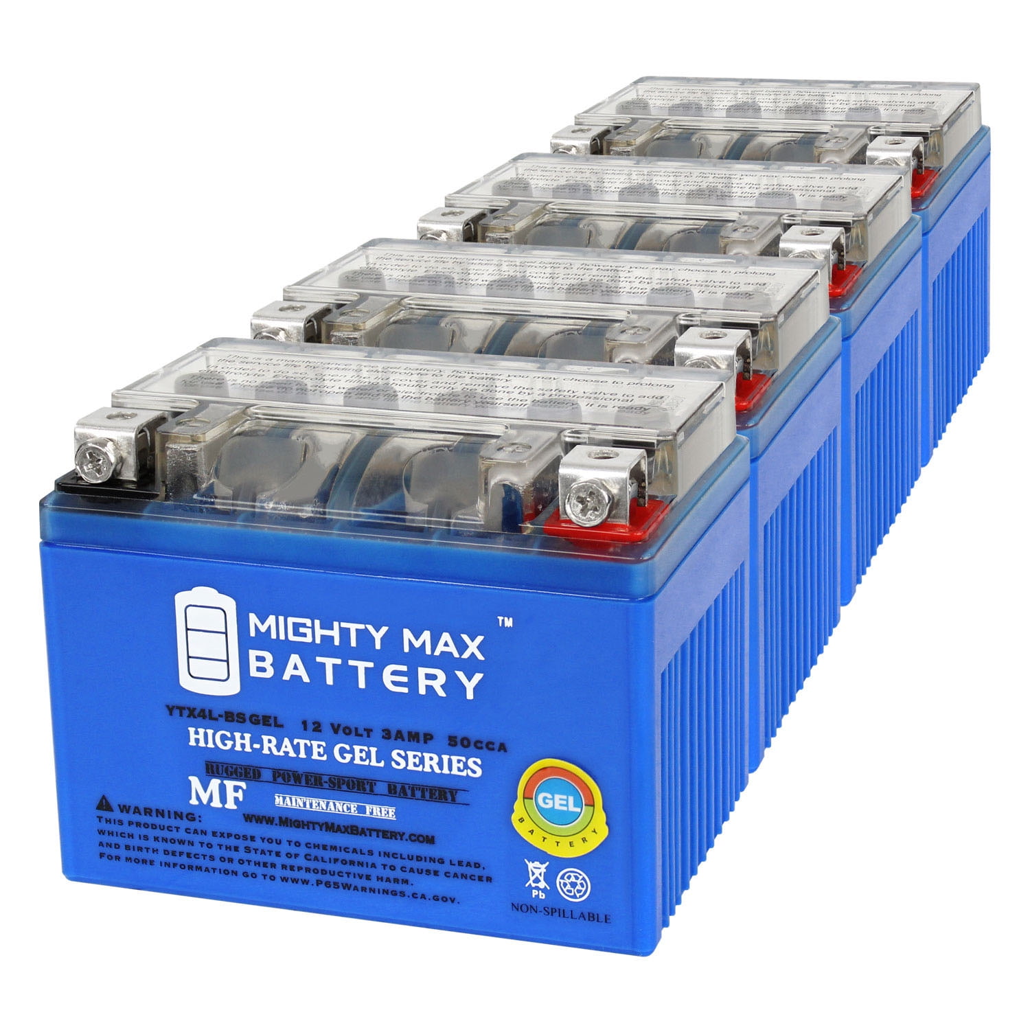 YTX4L-BSGEL 12V 3AH GEL Replacement Battery compatible with Honda ...