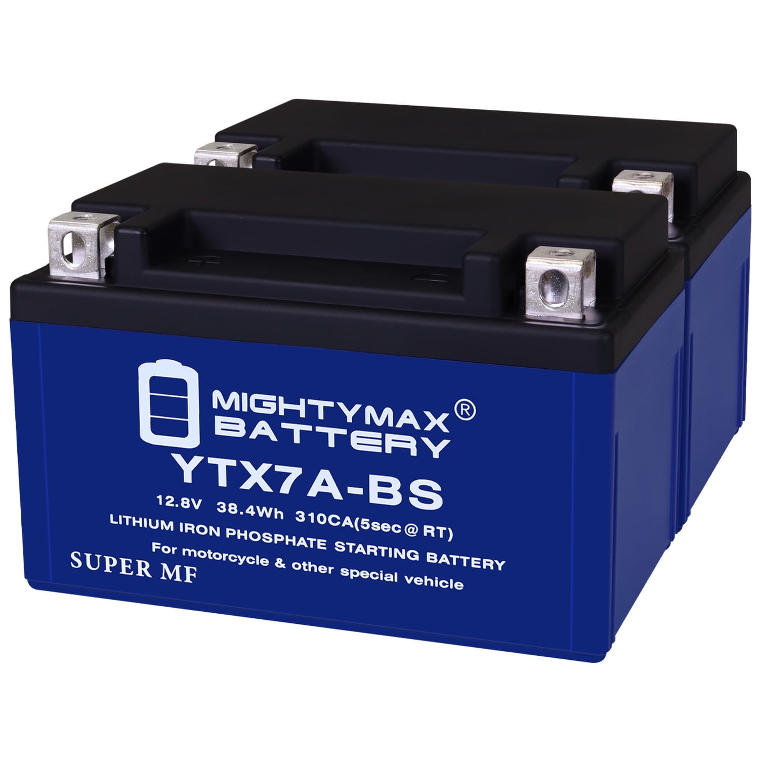 YTX7A-BS Lithium Replacement Battery Compatible with SYM Cross 50 2014 ...