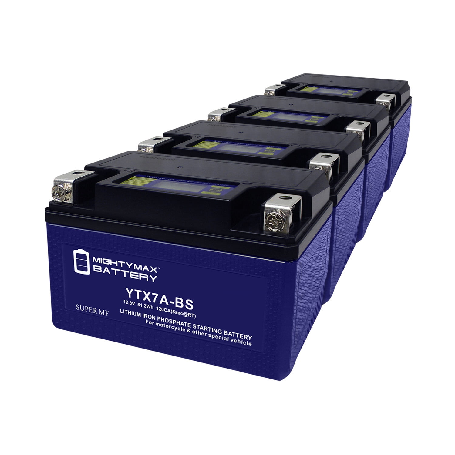 YTX7A-BS Lithium Replacement Battery Compatible with Suzuki 90 LT-Z90 ...