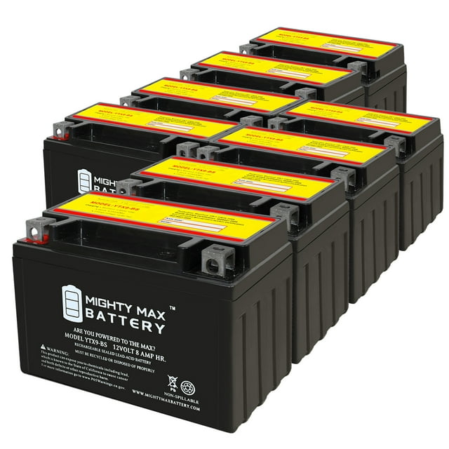 YTX9-BS 12V, 8Ah, Replacement Battery Compatible with Polaris 150 ...
