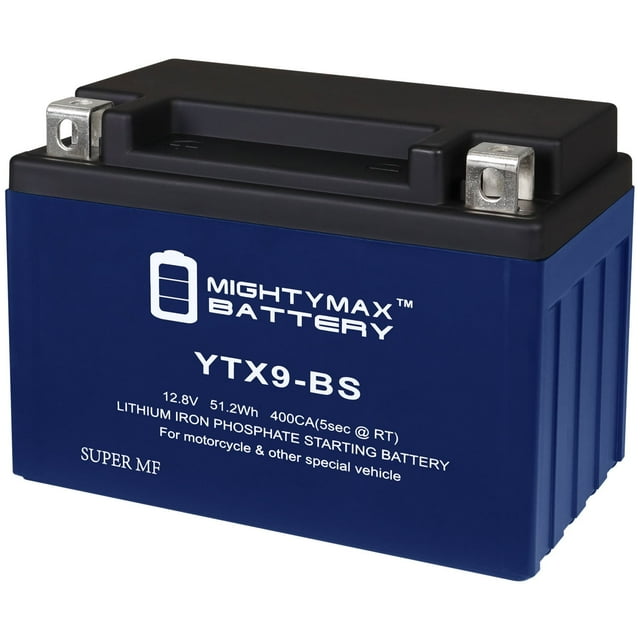 YTX9-BS Lithium Battery Replaces Kawasaki ZX Ninja Cagiva Raptor ...