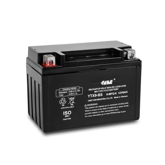YTX9-BS Motorcycle Battery for KAWASAKI ZX636-B, C Ninja ZX-6R, ABS ...
