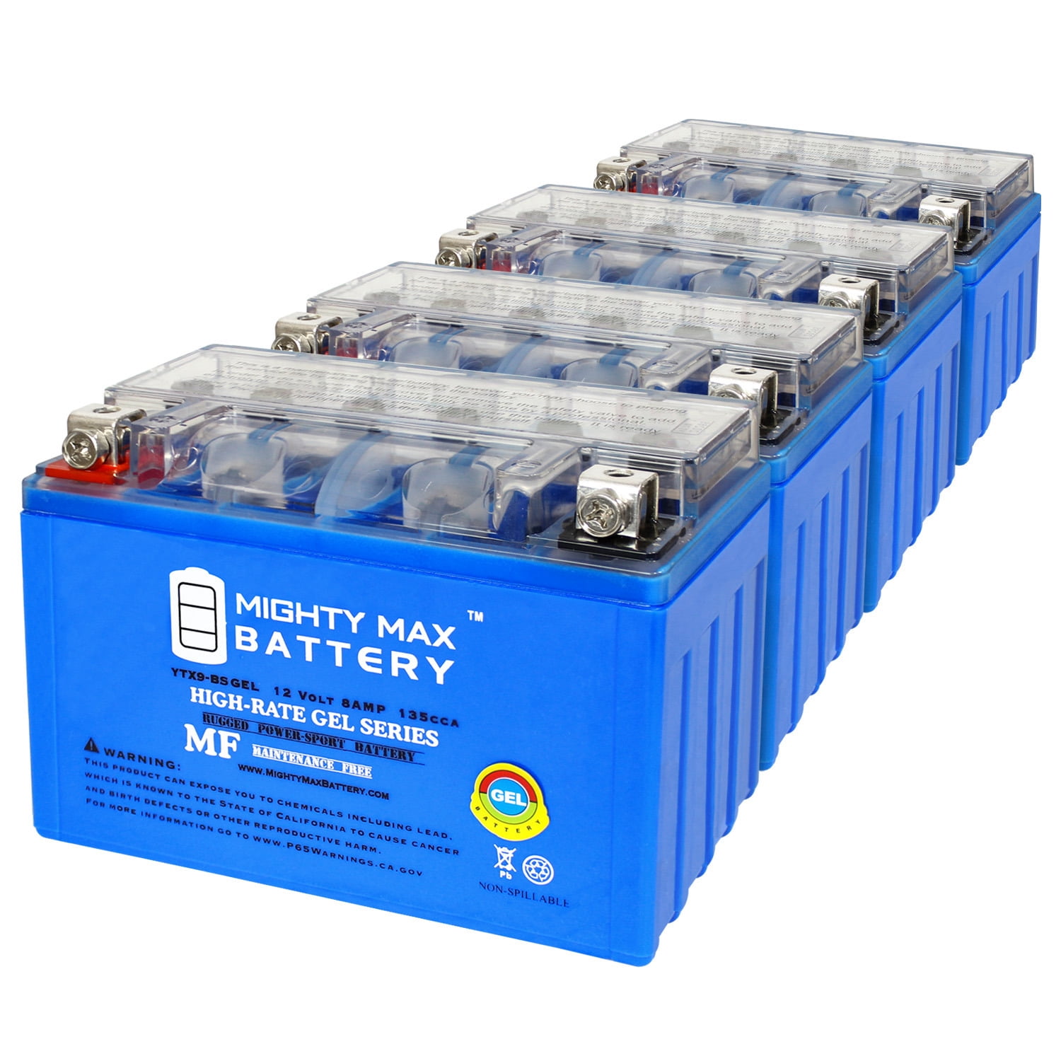 YTX9-BSGEL 12V 8AH GEL Replacement Battery compatible with Kymco ...