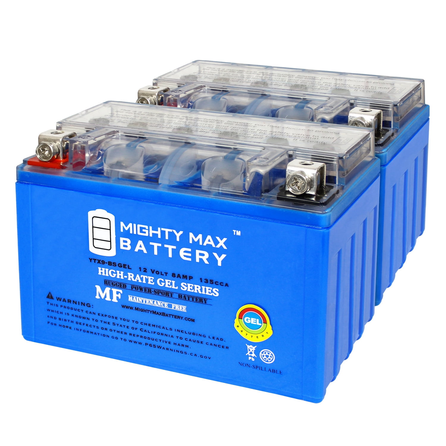 YTX9-BSGEL 12V, 8Ah, GEL, Replacement Battery Compatible with Kawasaki ...