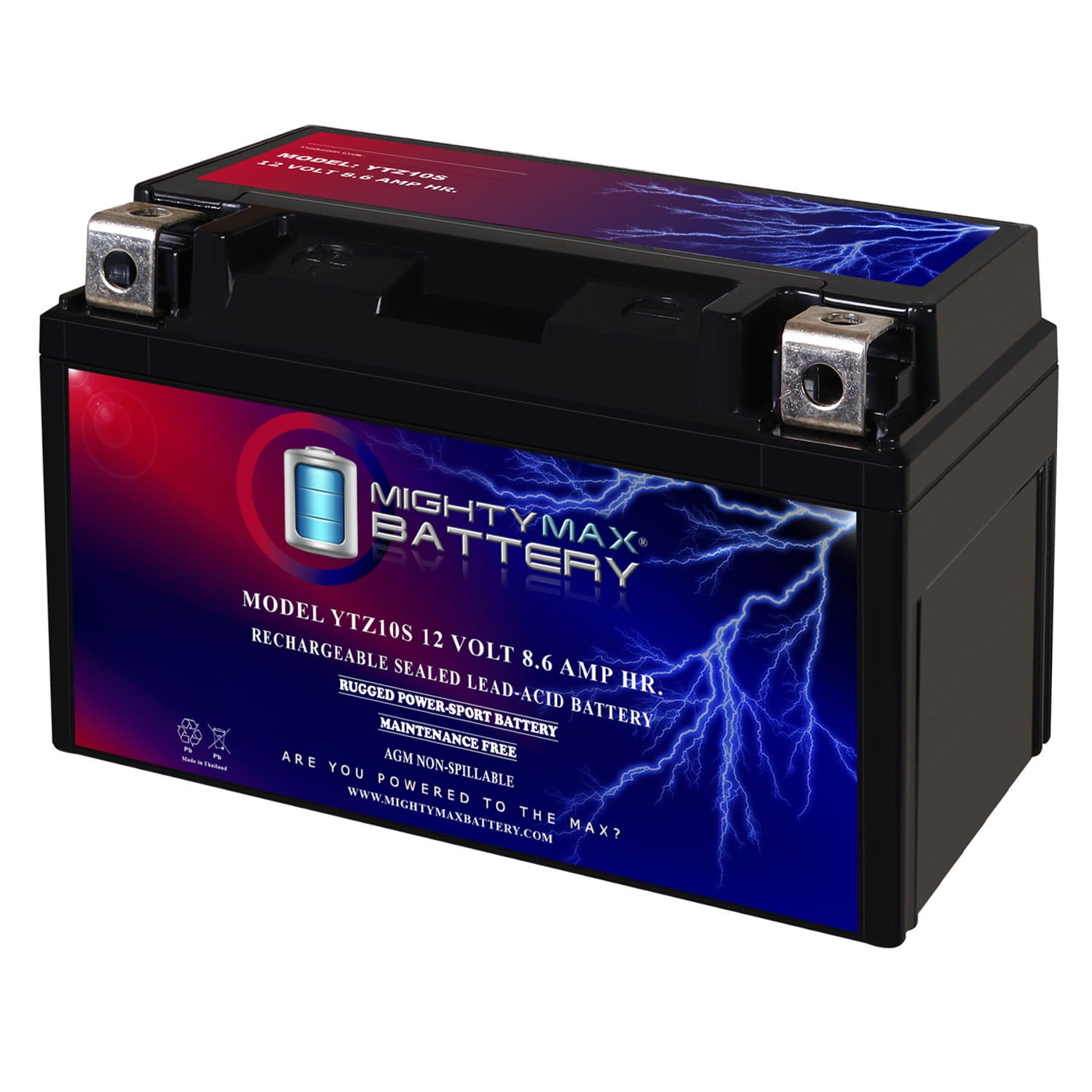 YTZ10S 12V 8.6AH ATV Battery for Suzuki Burgman 400 AN400 2007-2012 ...