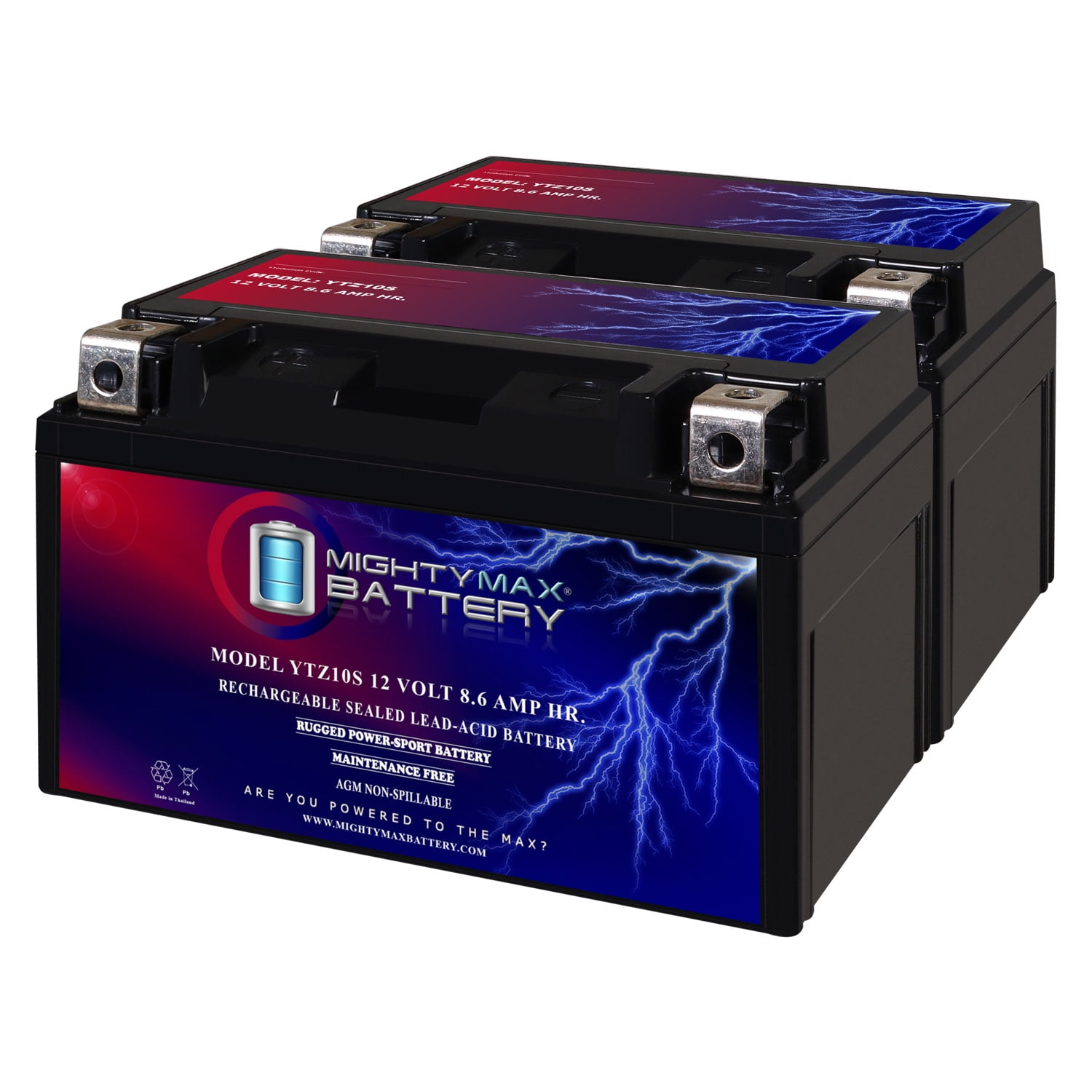 YTZ10S 12V 8.6AH Replacement Battery compatible with Honda 650 CB650R ...