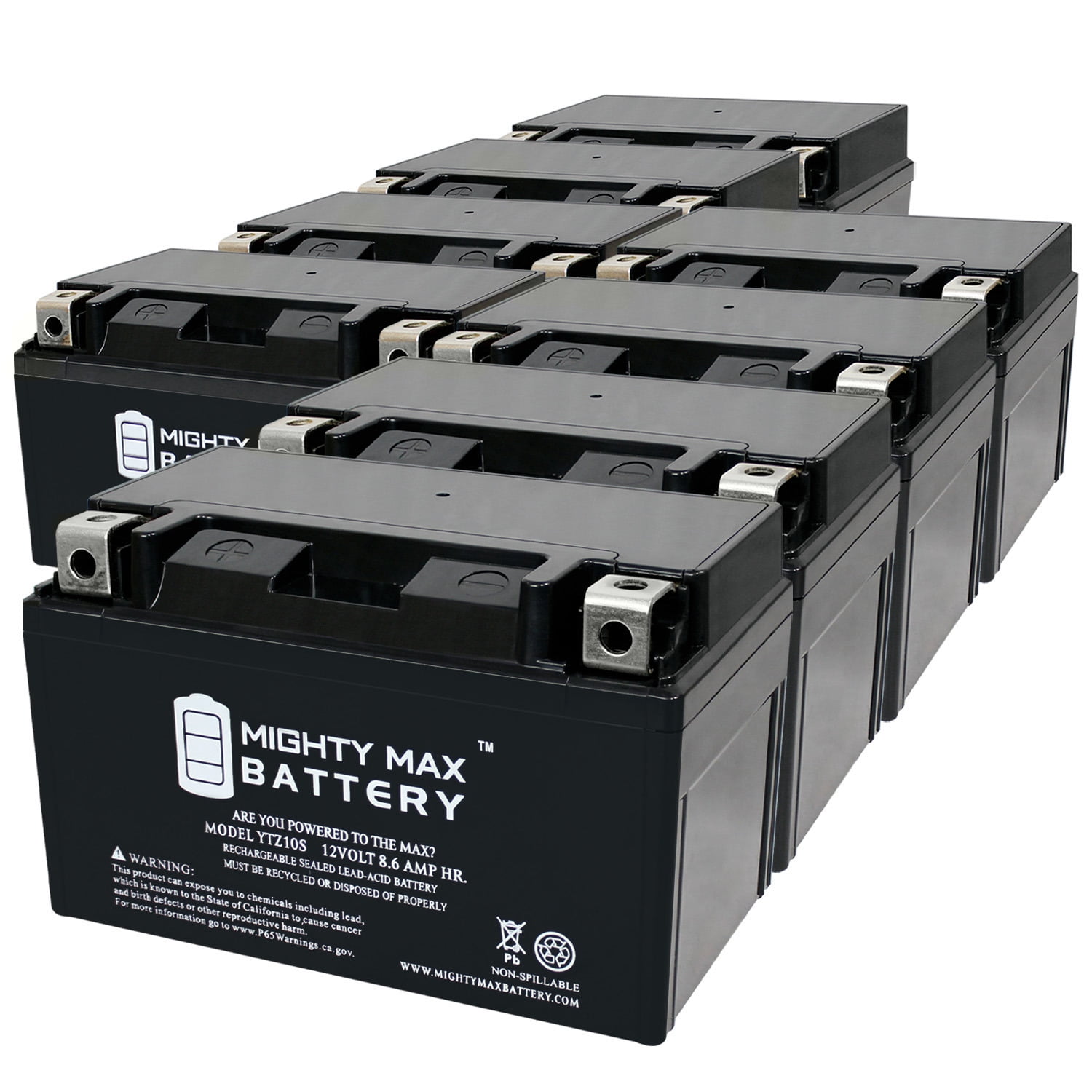 YTZ10S 12V 8.6AH Replacement Battery compatible with Suzuki 33610-06C10 ...