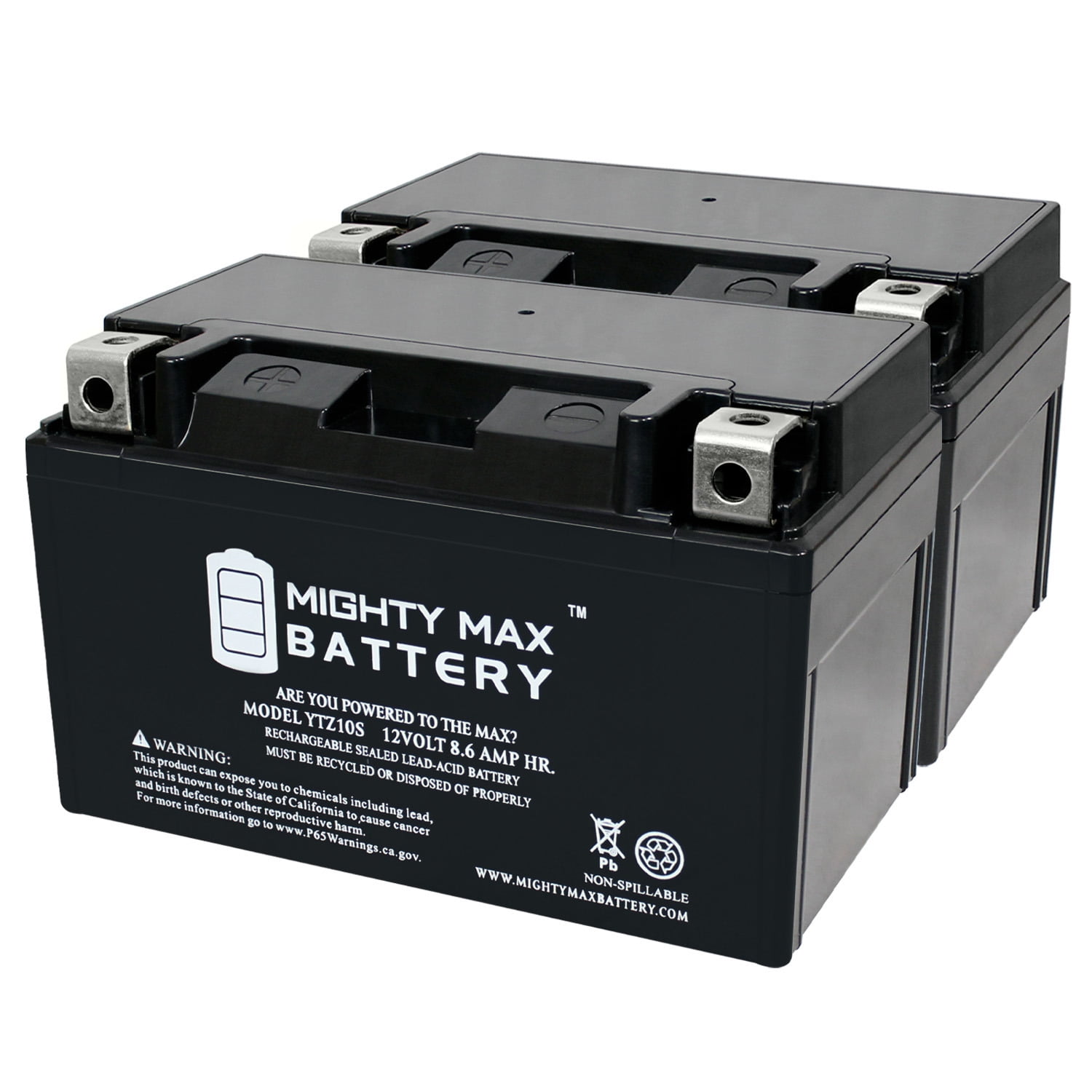YTZ10S 12V 8.6AH Replacement Battery compatible with Yamaha YZF-R6 ...