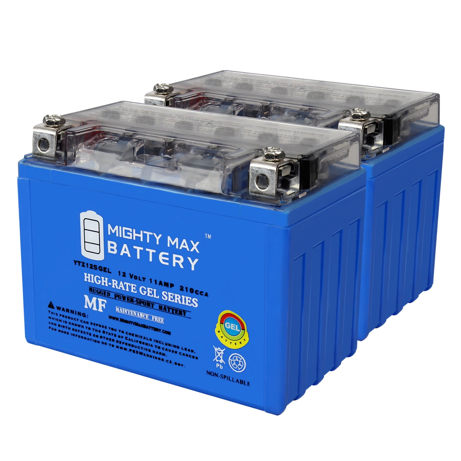 YTZ12SGEL 12V 11Ah GEL Replacement Battery compatible with Honda ...