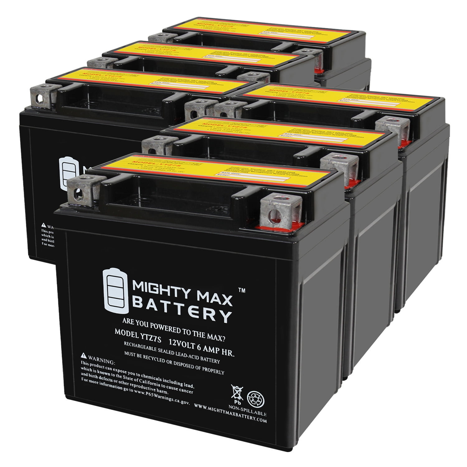YTZ7S 12V, 6Ah, Replacement Battery Compatible with Yamaha 1000 YZF-R1 ...