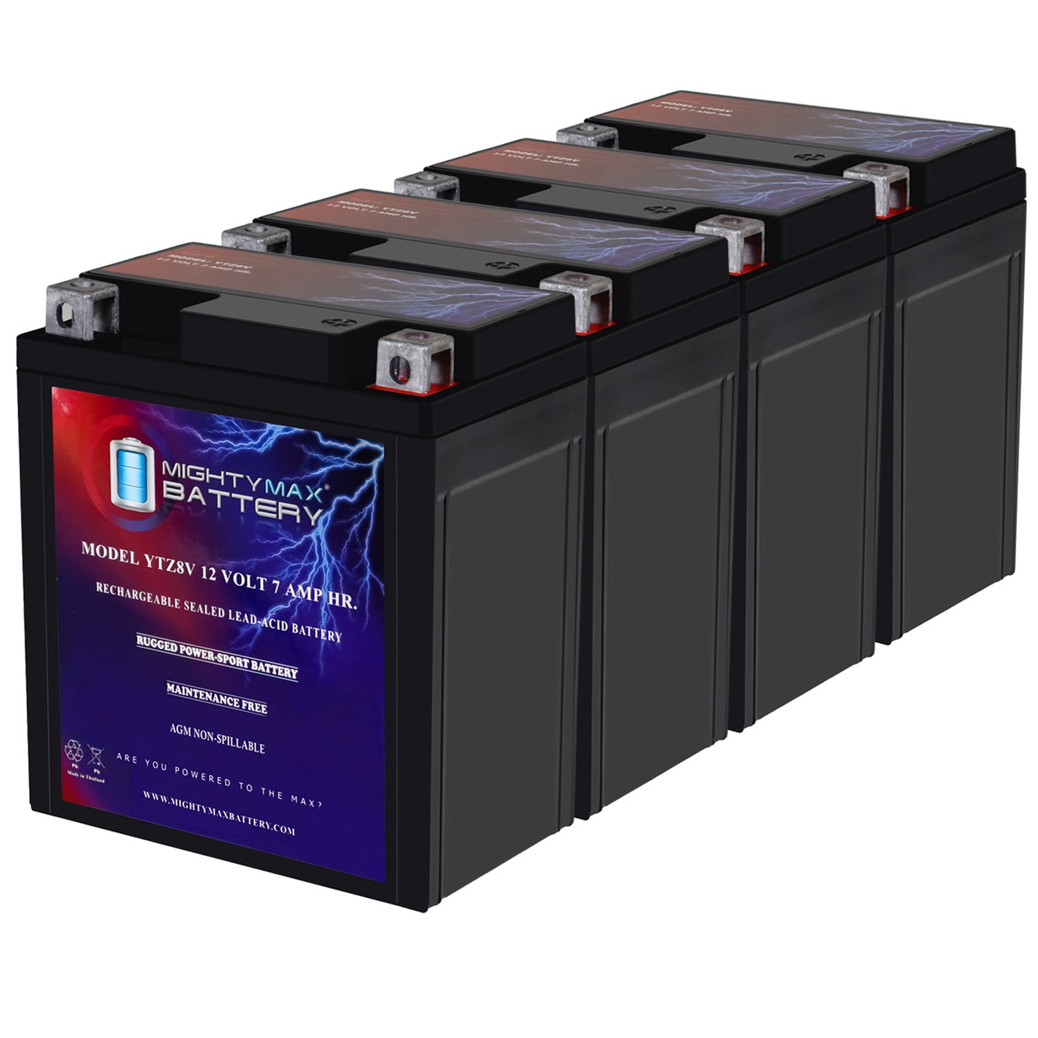 YTZ8V 12V, 7Ah, AGM, Replacement Battery Compatible with Honda CRF300L ...