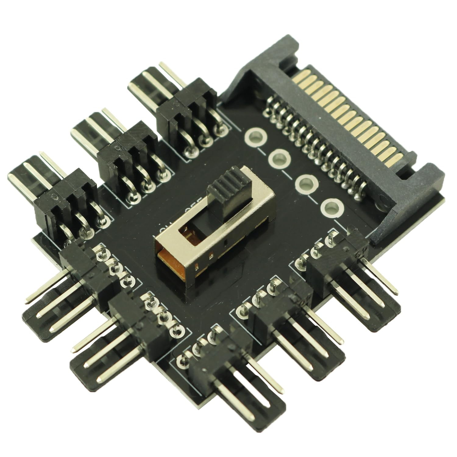 YTgilo SATA 1 to SSF20 8 Way 12V3PIN Cooling Fan Shunt Controller Hub ...