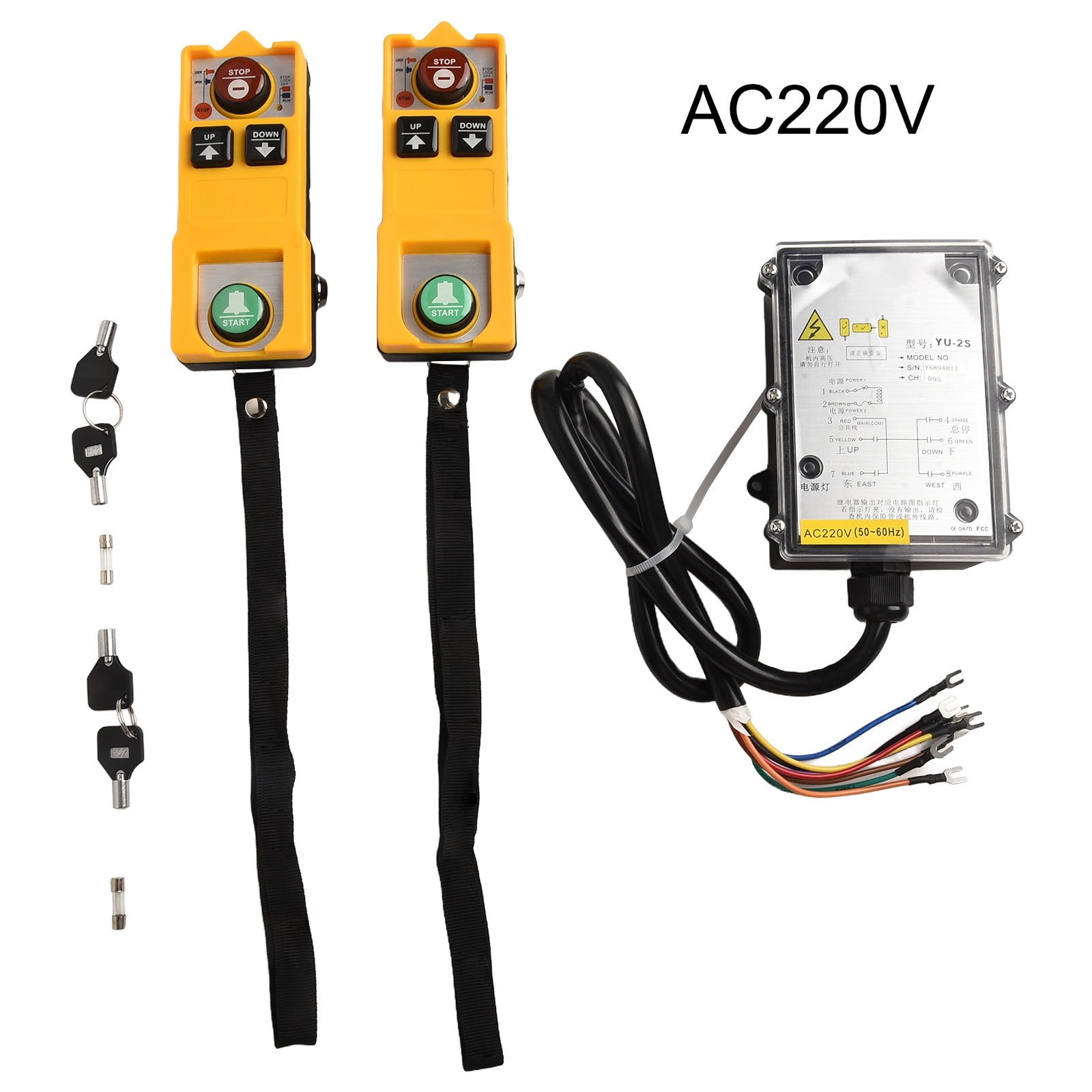 Yu-2S Industrial Remote Control Electric Hoist Remote Control for Crane ...