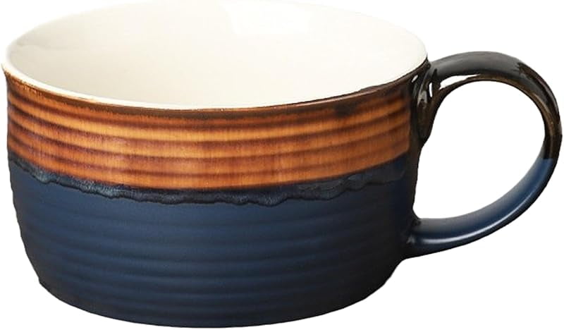 YU GE Large Ceramic Coffee Cup and Soup Mug With Handles - 24 Ounce ...