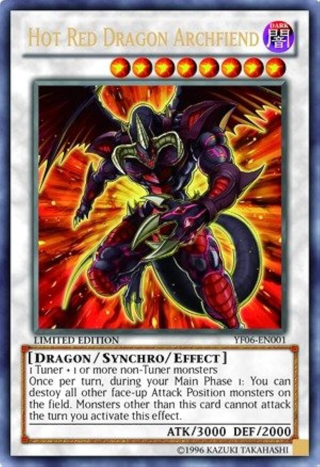 YU-GI-OH! - Hot Red Dragon Archfiend (YF06-EN001) - Limited Edition ...