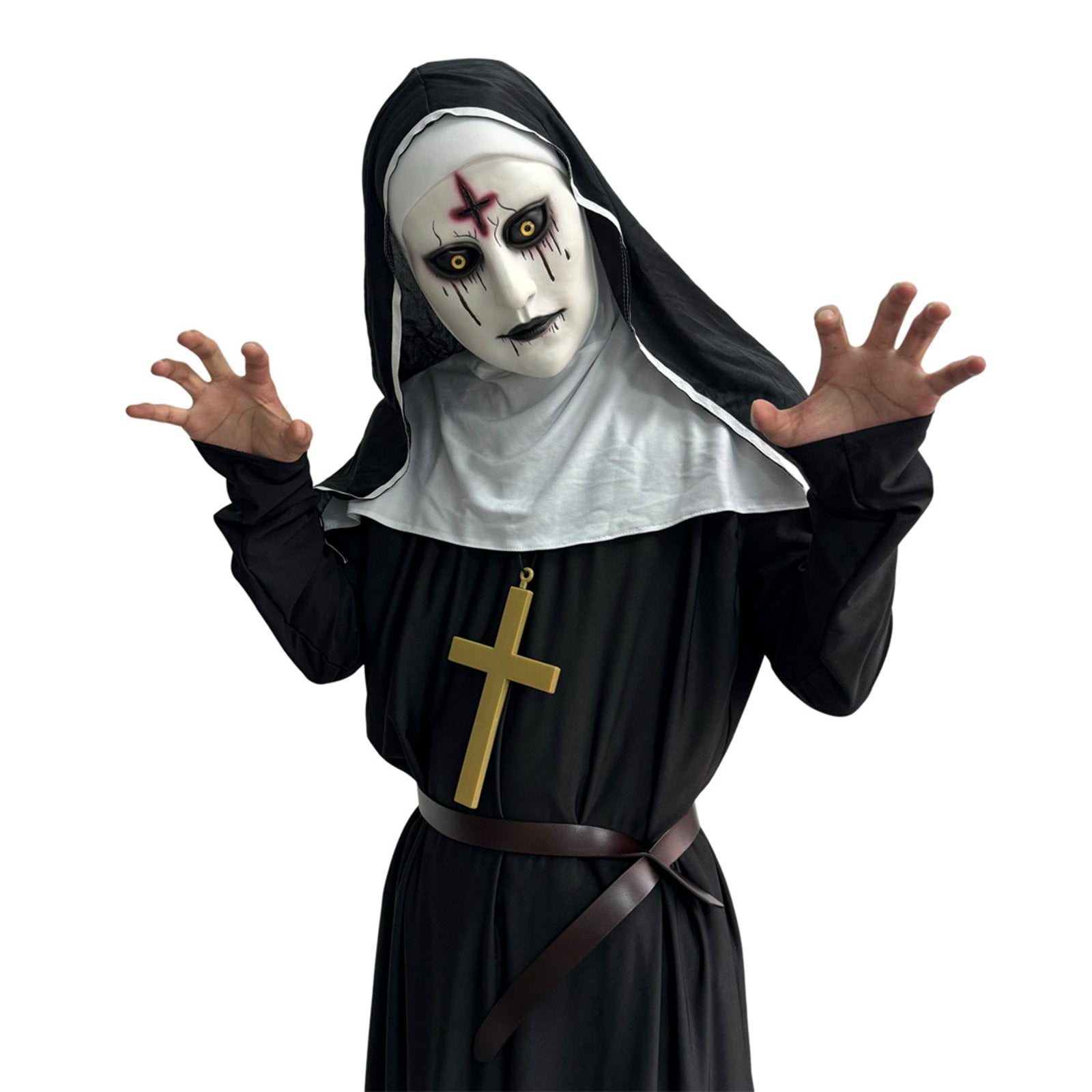 YUAHE Event & Party The 2 Costume Adult Scary Outfit Priest Halloween ...