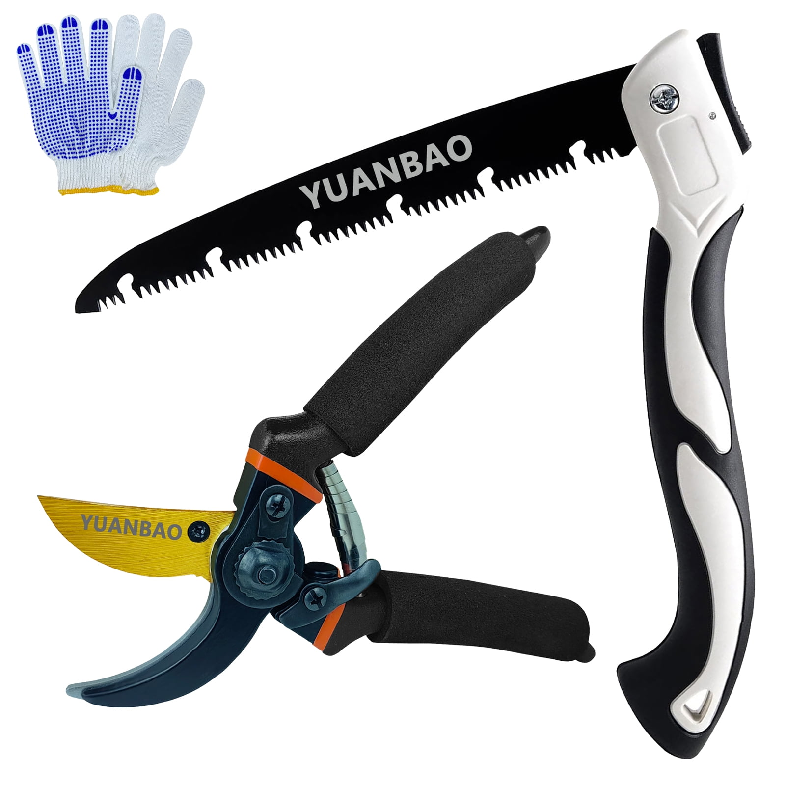 YUANBAO Professional Garden Pruning Kit GS-12, 8.5" Ultra Sharp Bypass ...