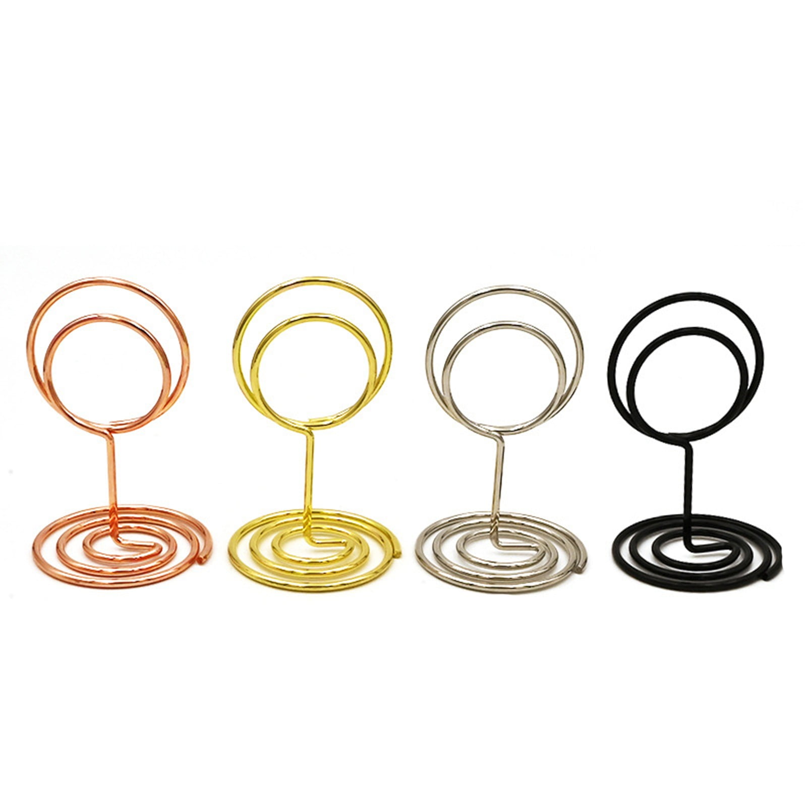 YUANGUI , 1.96 Inch Gold Table Number Holder Wire Place Card Holder ...