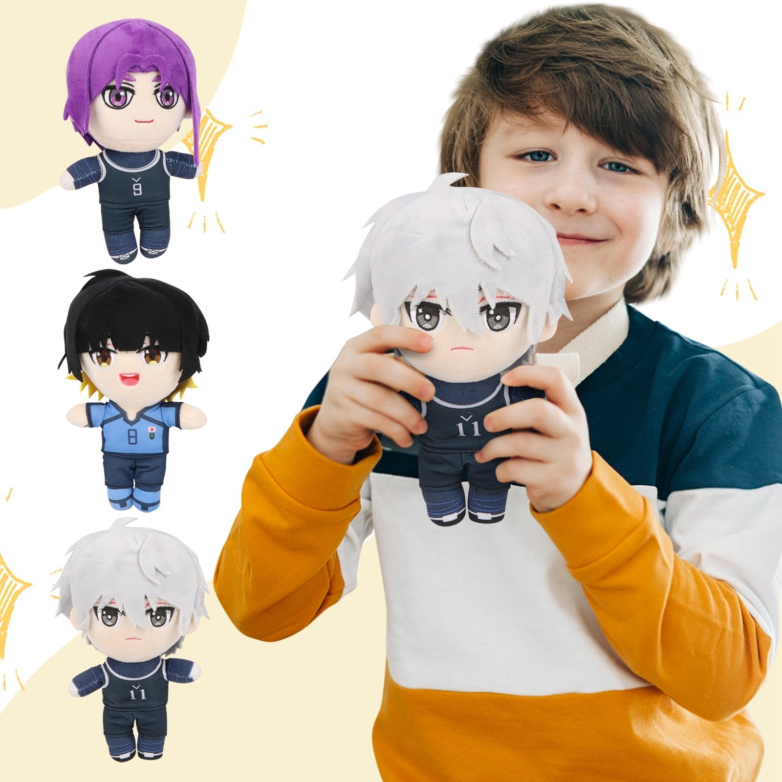 YUANGUI Blue Lock, Stuffed Animals, Anime Plush, Blue Lock Plush Toy ...