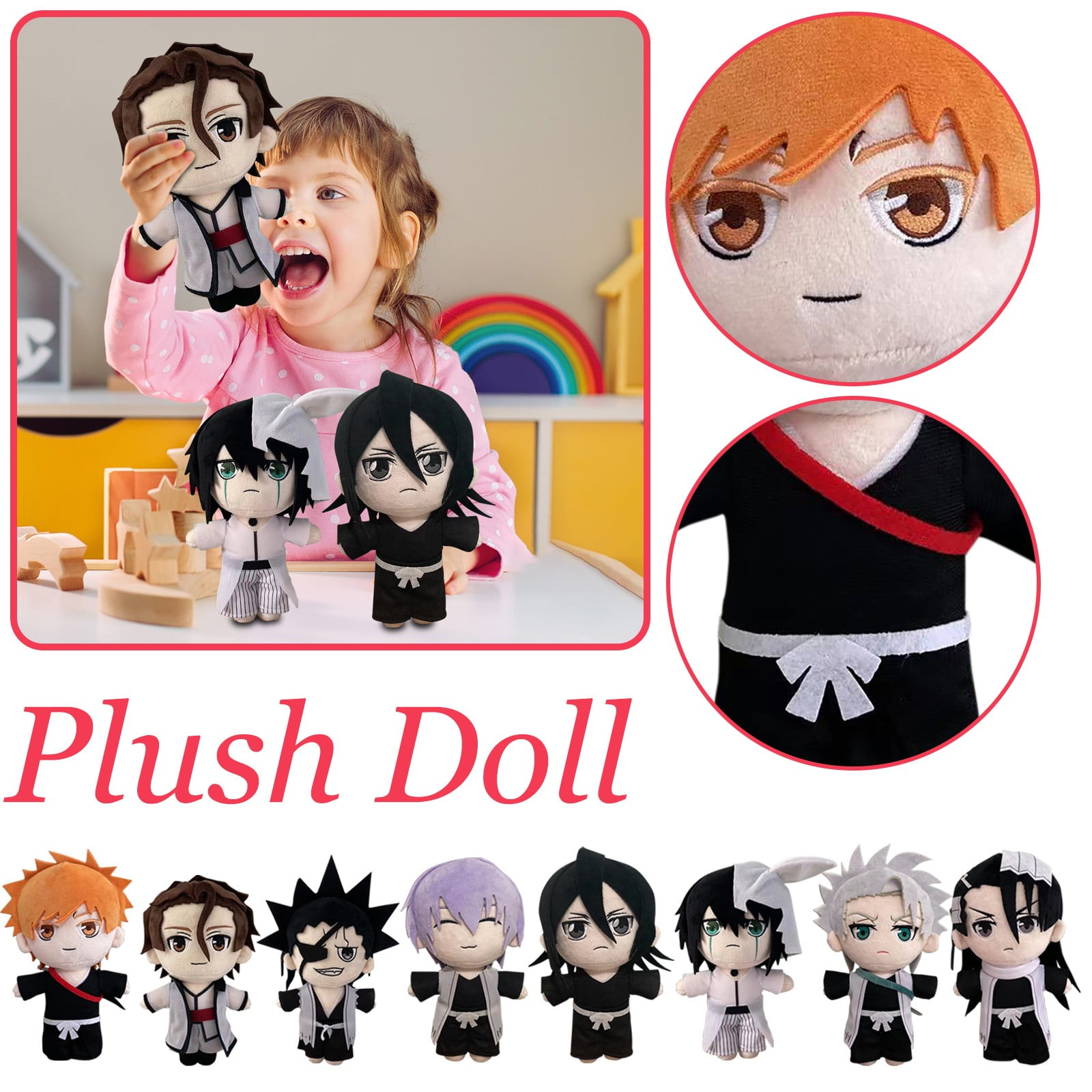 YUANGUI Byakuya Kuchiki Plush Bleach Figure Perfect for Anime Ichigo ...