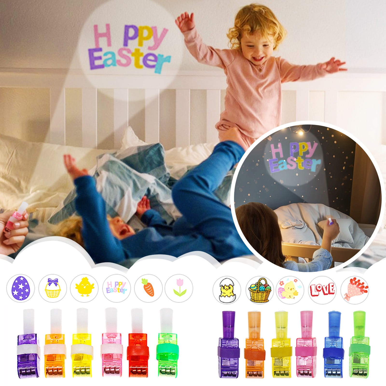 YUANGUI Finger Lights, Finger Lights for Kids, Easter Decoration,36pcs ...