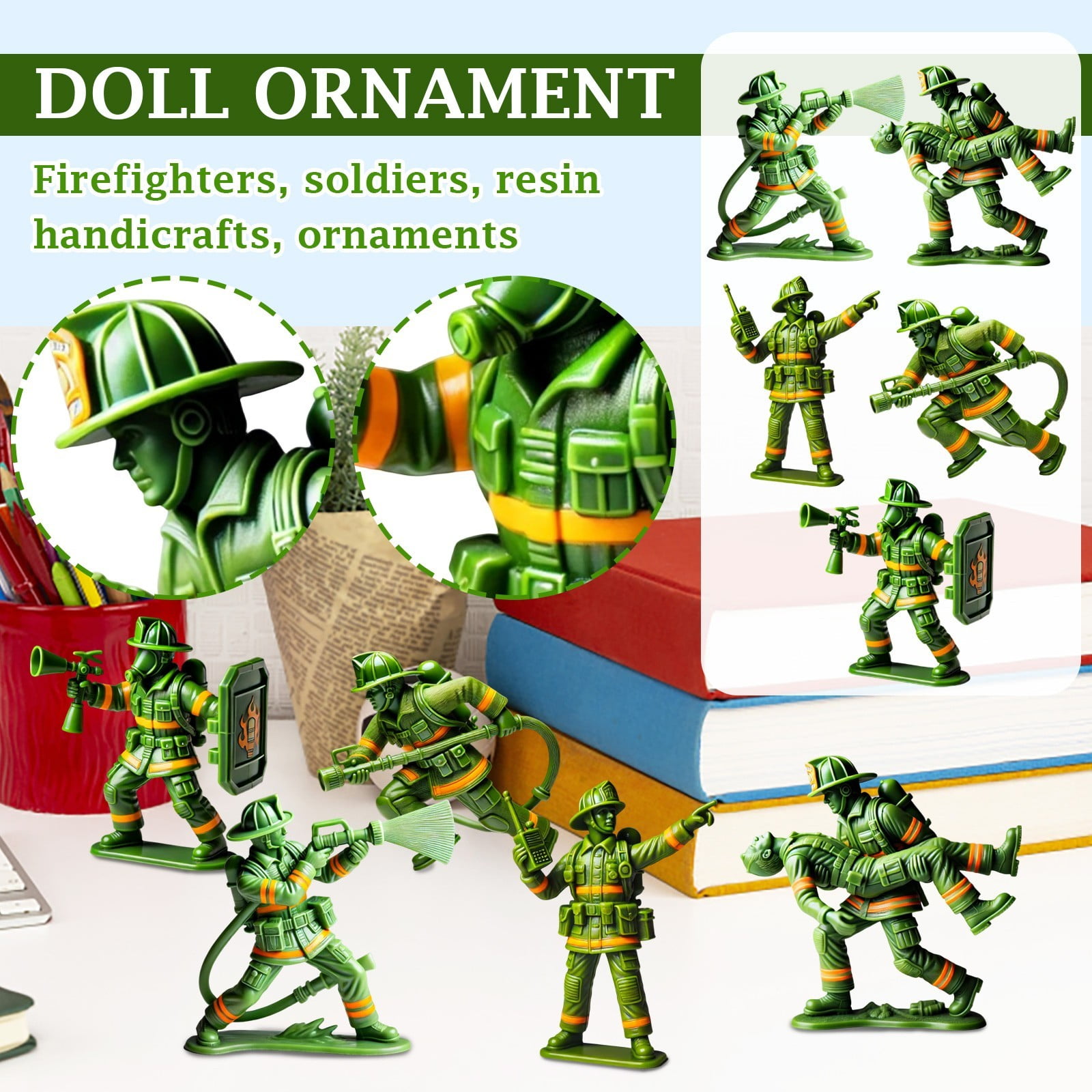 YUANGUI Funny Green Army Men, Army Men Action Figures, Funny Navy Man ...