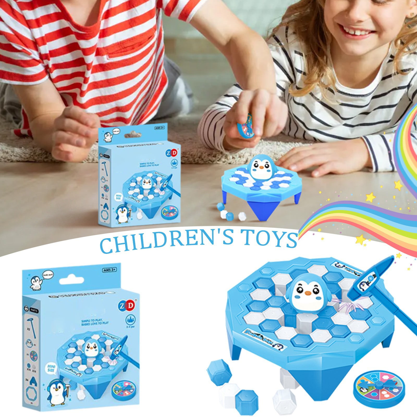 YUANGUI Penguin Balance Game Toy,Two-Player Balance Tree Game Penguin ...