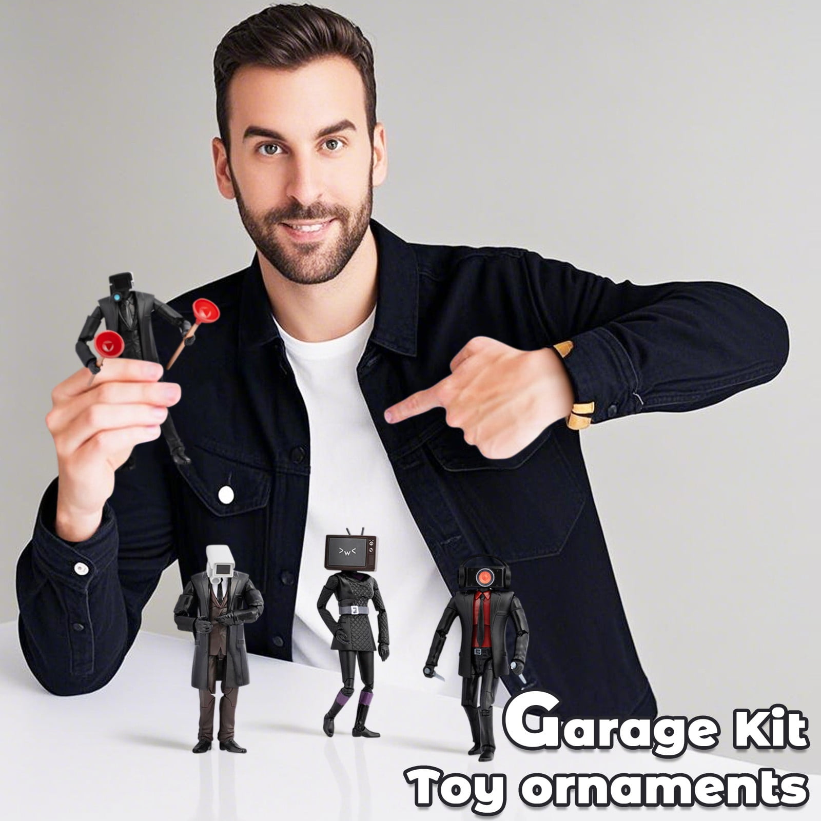 YUANGUI Skibidi Toilet, Skibidi Toilet ToysToilet Action Figures Set ...