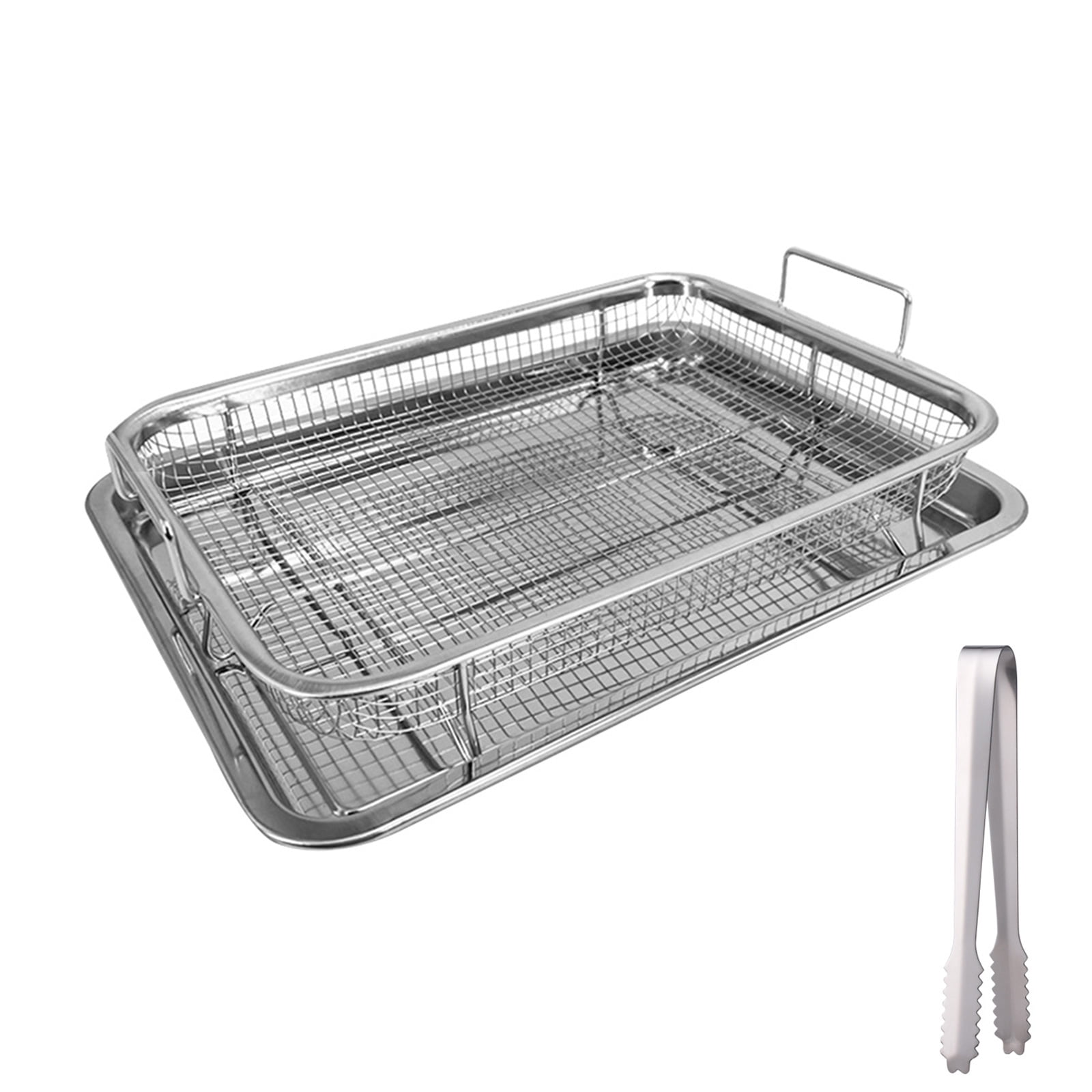 YUANHUILI Microwave Baking Tray BBQ Baskets Tools with Clip (Stainless ...