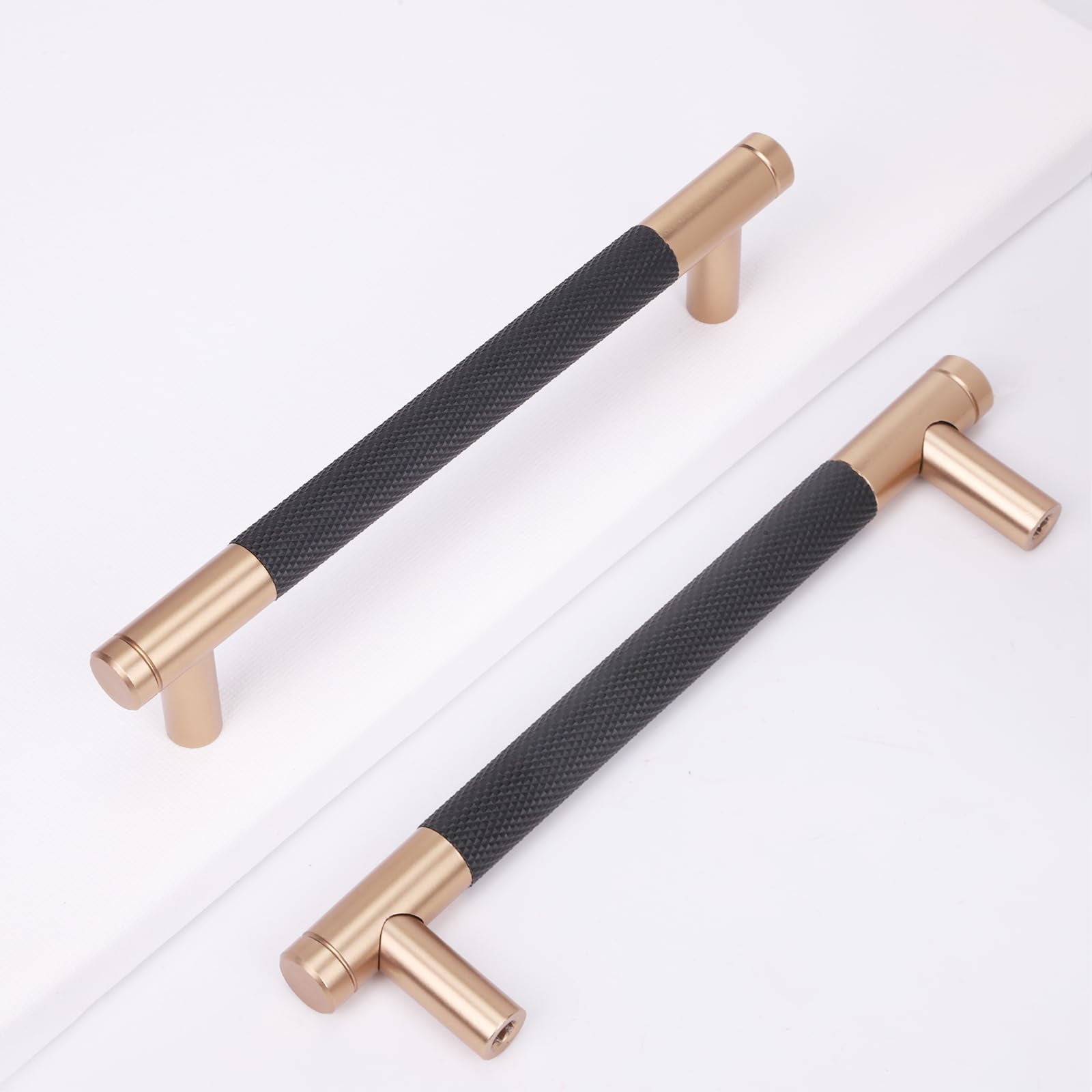 YUANYAWBG 10 Pack Embossed Cabinet Handles with Diamond Shaped Aluminum ...