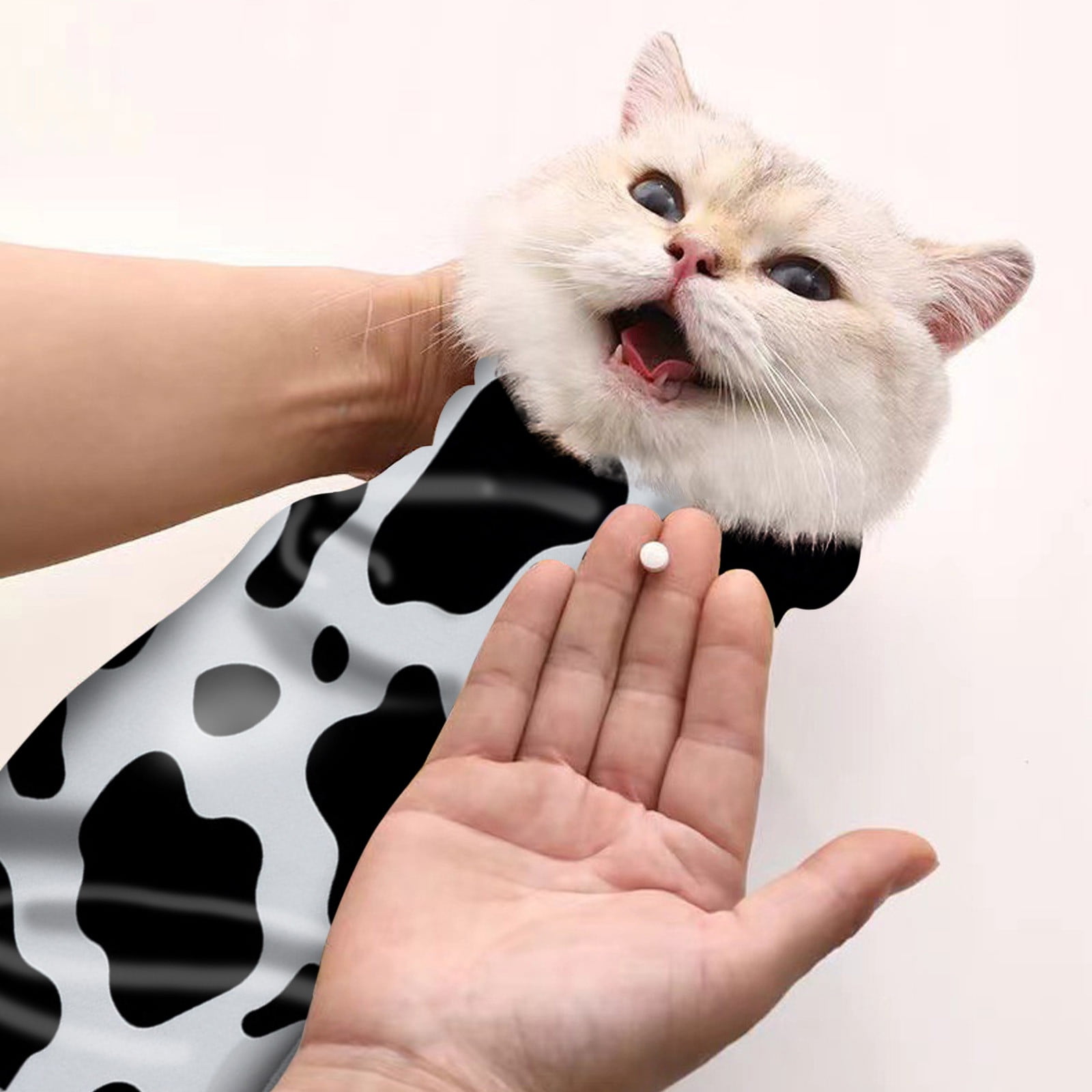 YUANZI Cat Grooming Wrap: Self Adherent Scratch Escape Calming Wrap For ...