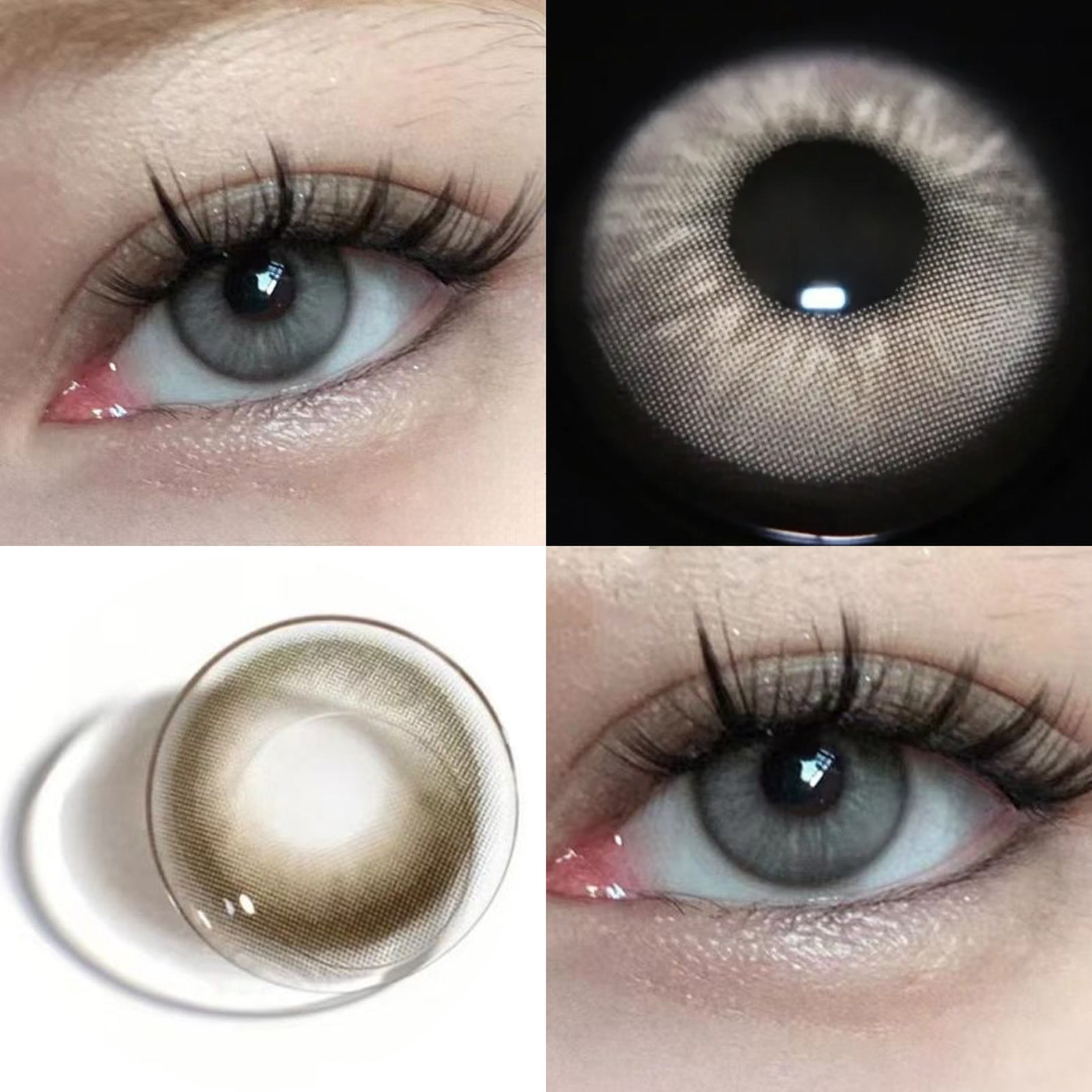 YUANZI Colored Contact Lenses Leak-Proof Holder Box for Party Day With ...